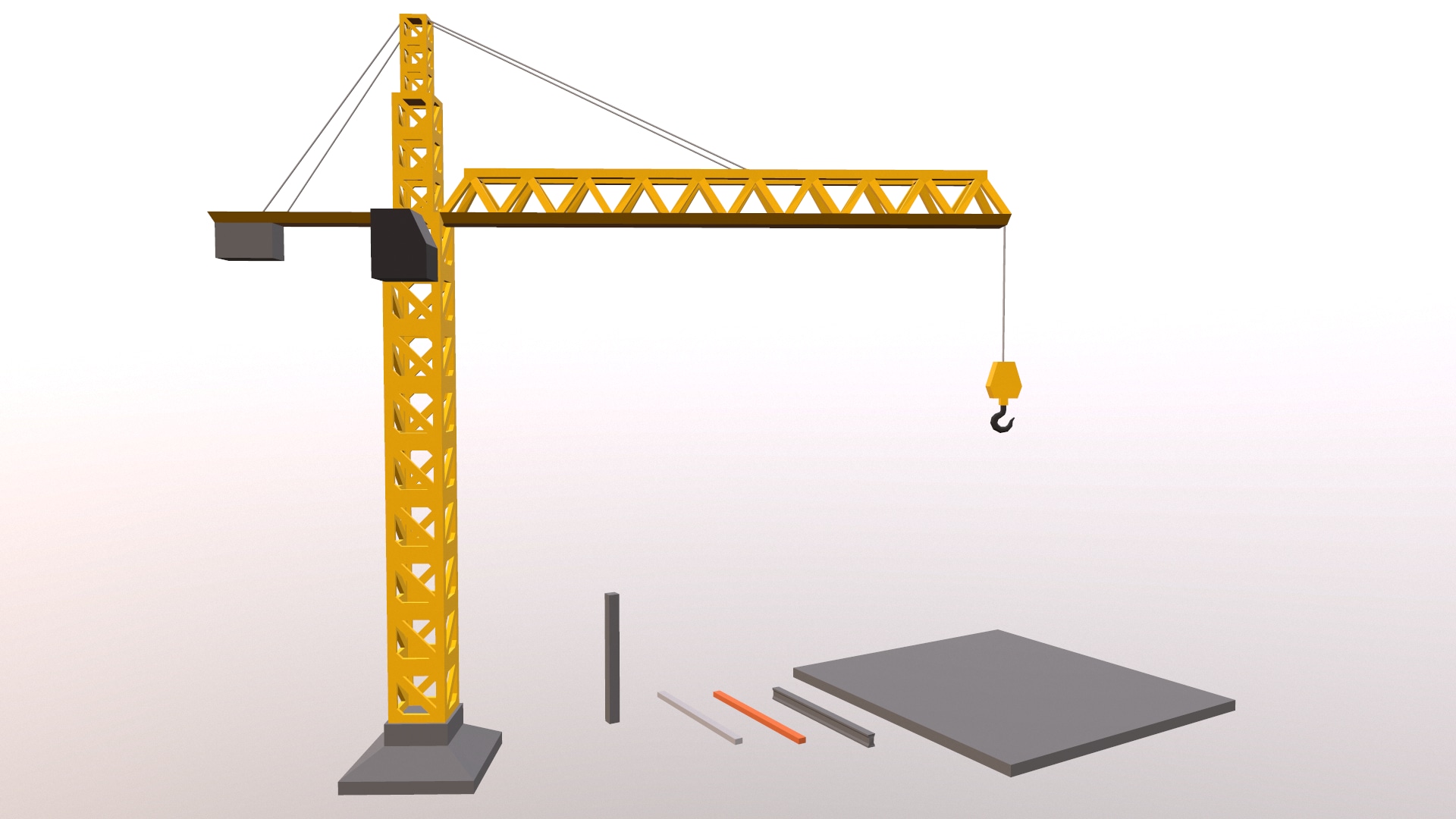 Low Poly Construction Site Scene Assets in Environments - UE Marketplace