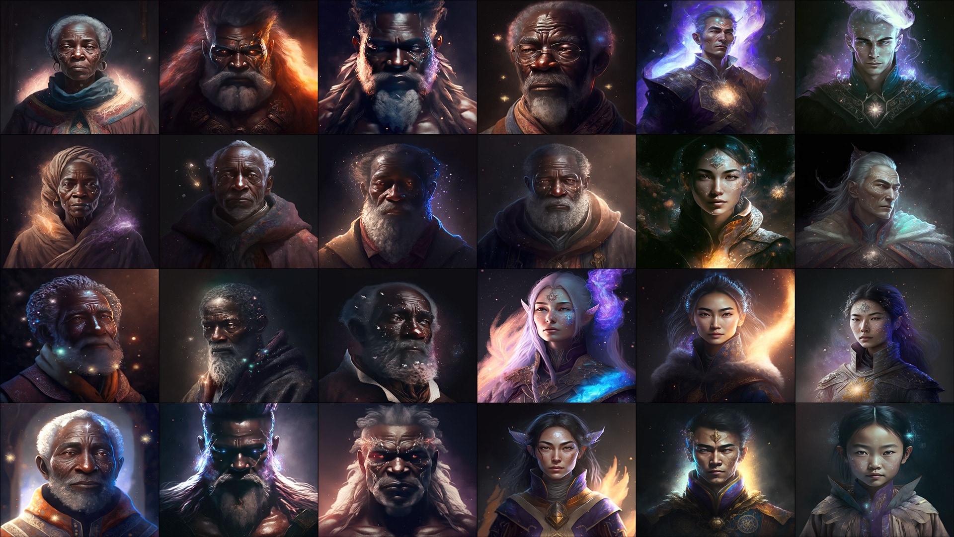 Galaxy Dust - Fantasy Humans 2 - FPS / RPG / Icon Bundle in 2D Assets ...