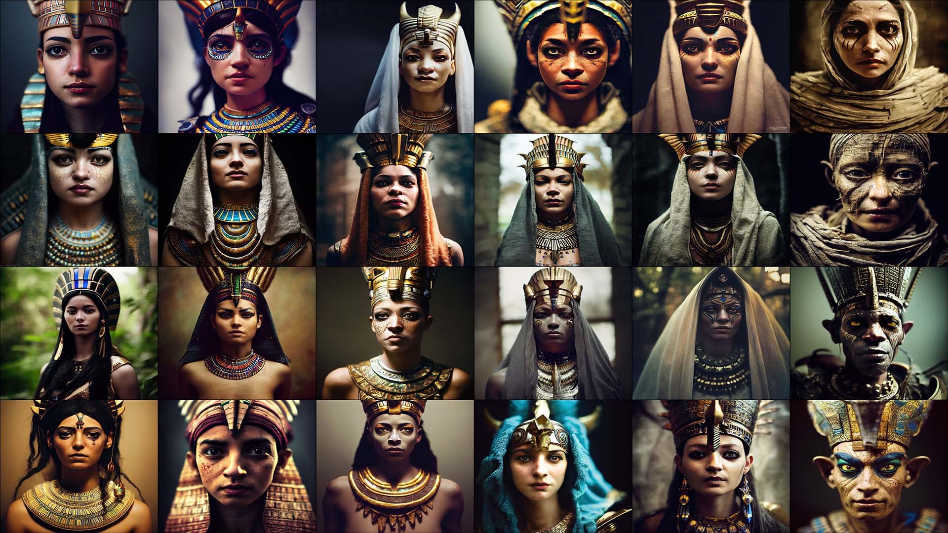 Egyptian Icons - Gods & Monsters - Fantasy RPG Historical in 2D Assets ...