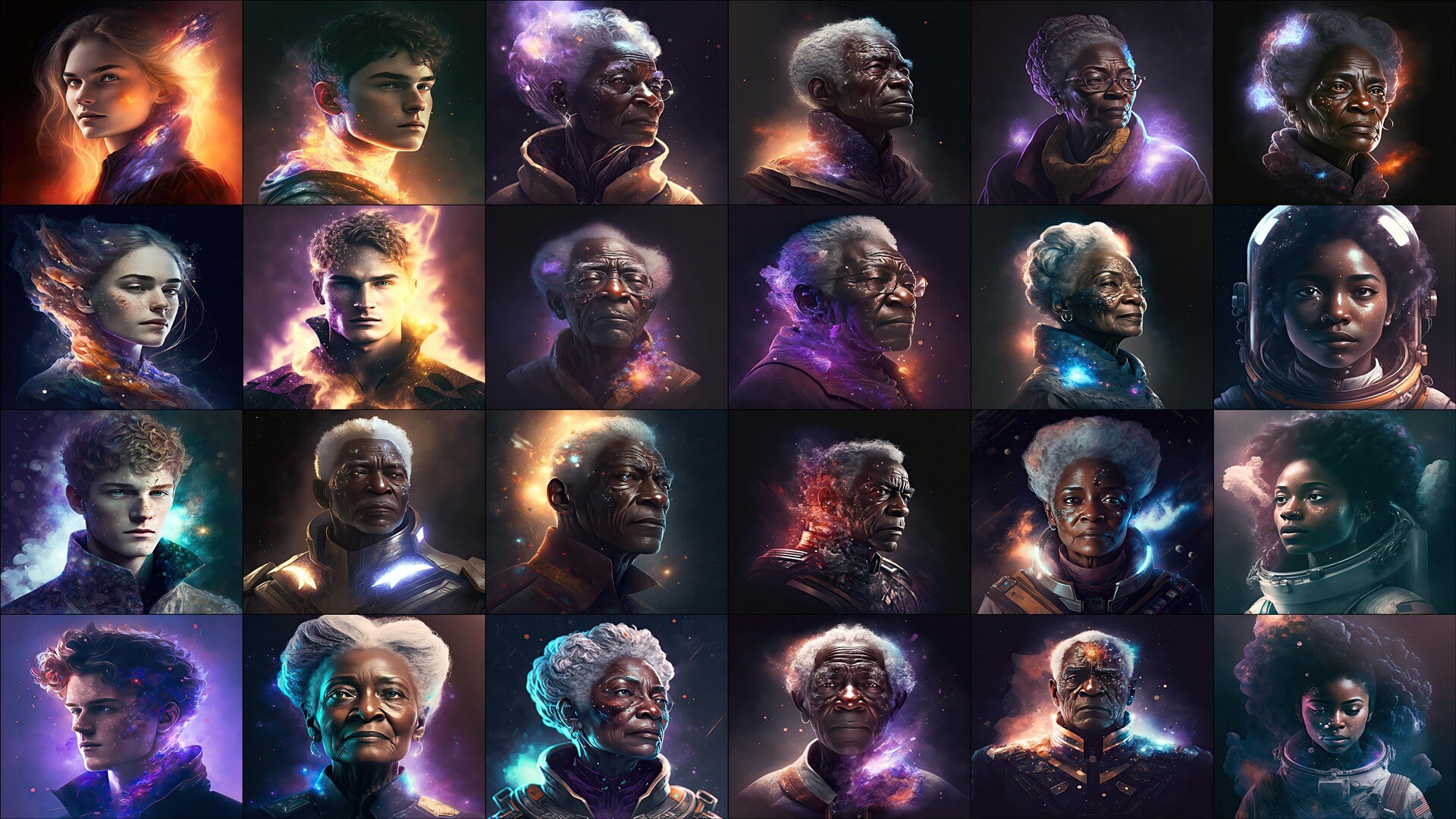 Galaxy Dust - Sci-Fi Humans 1 - FPS / RPG / Icon Bundle in 2D Assets ...