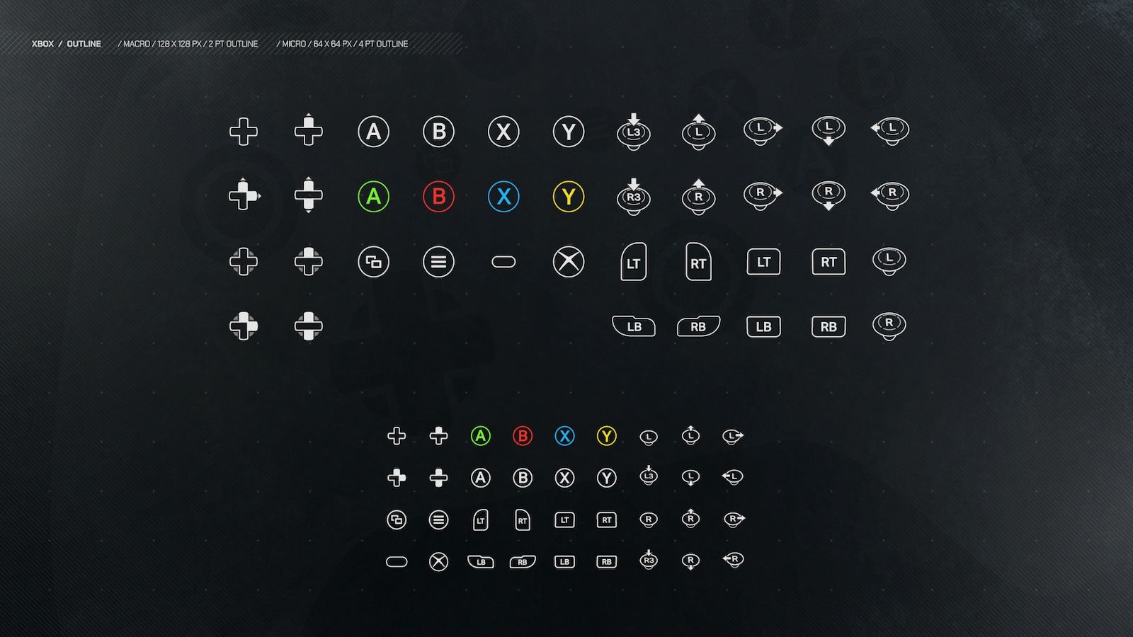 Controller Icon Pack Xb Only In 2d Assets Ue Marketplace