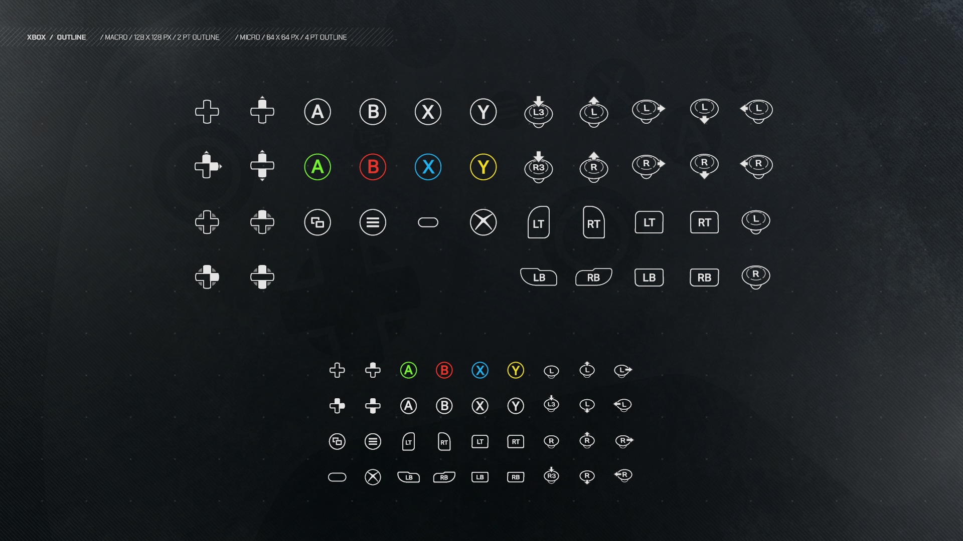 Controller Icon Pack Xb Only In 2d Assets Ue Marketplace