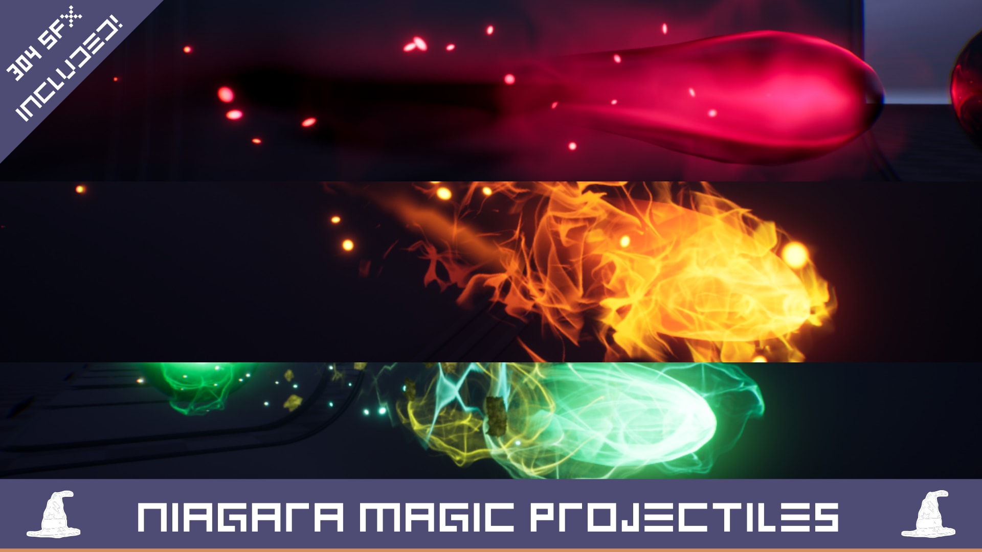 在特效创建的Niagara Magic Projectiles - 虚幻引擎商城