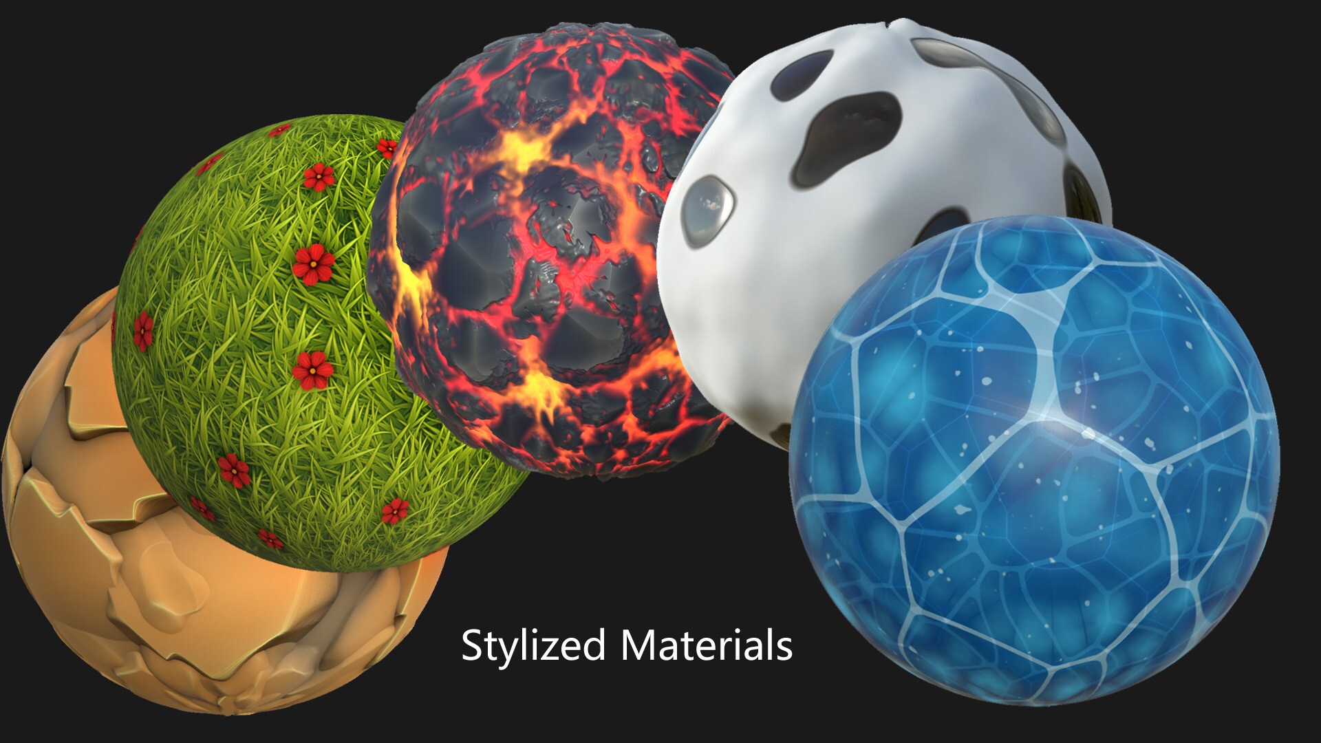 Stylized Terrain materials Pack in Materials - UE Marketplace