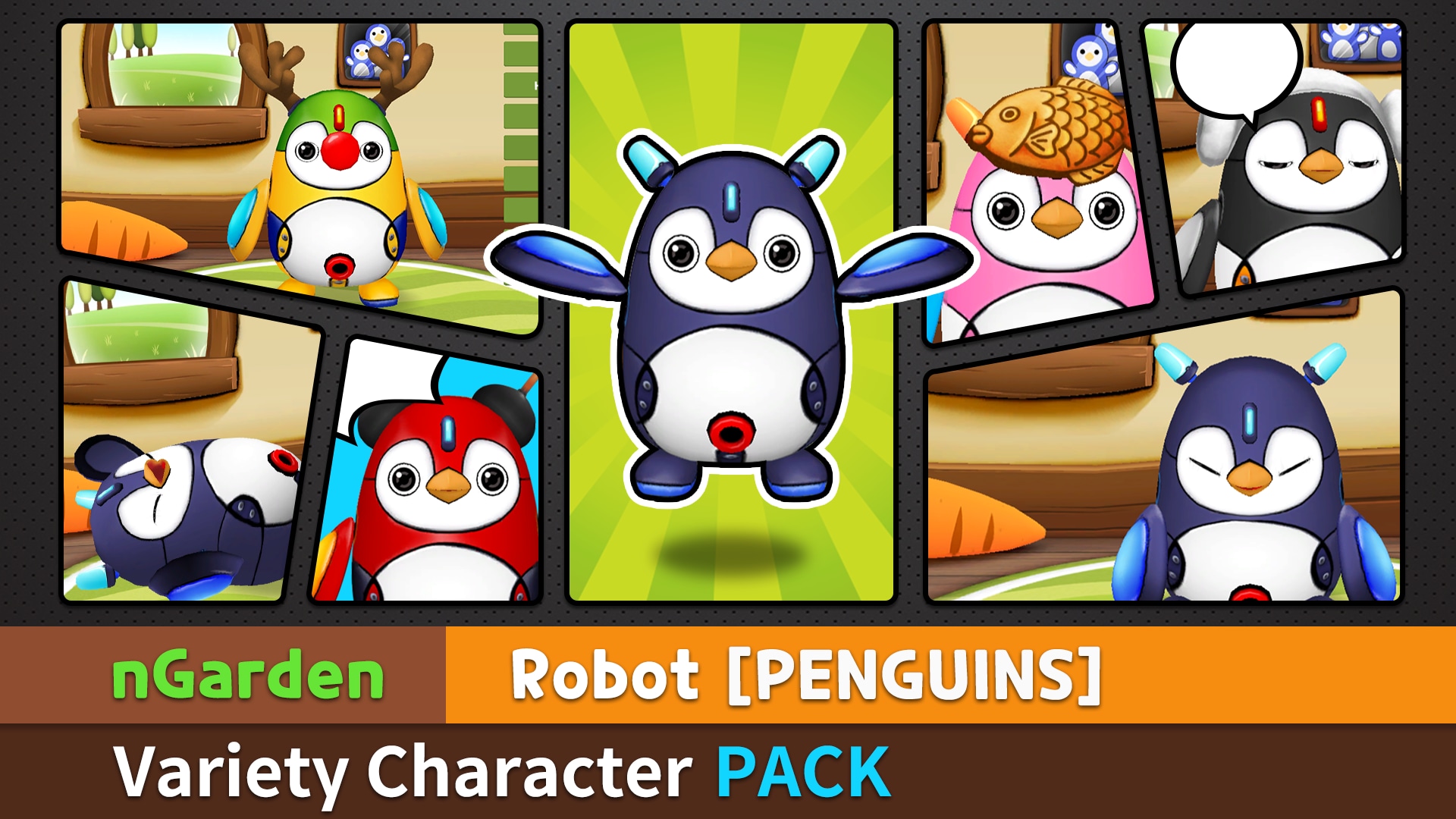 Robot Penguins in Characters - UE Marketplace