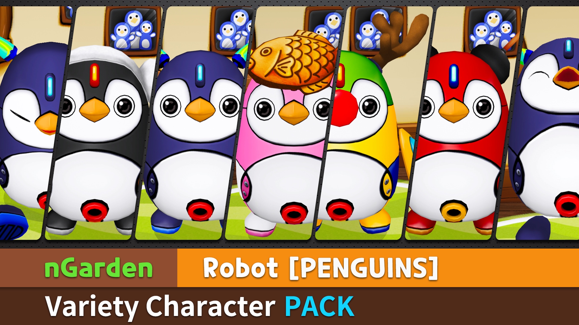 Robot Penguins in Characters - UE Marketplace