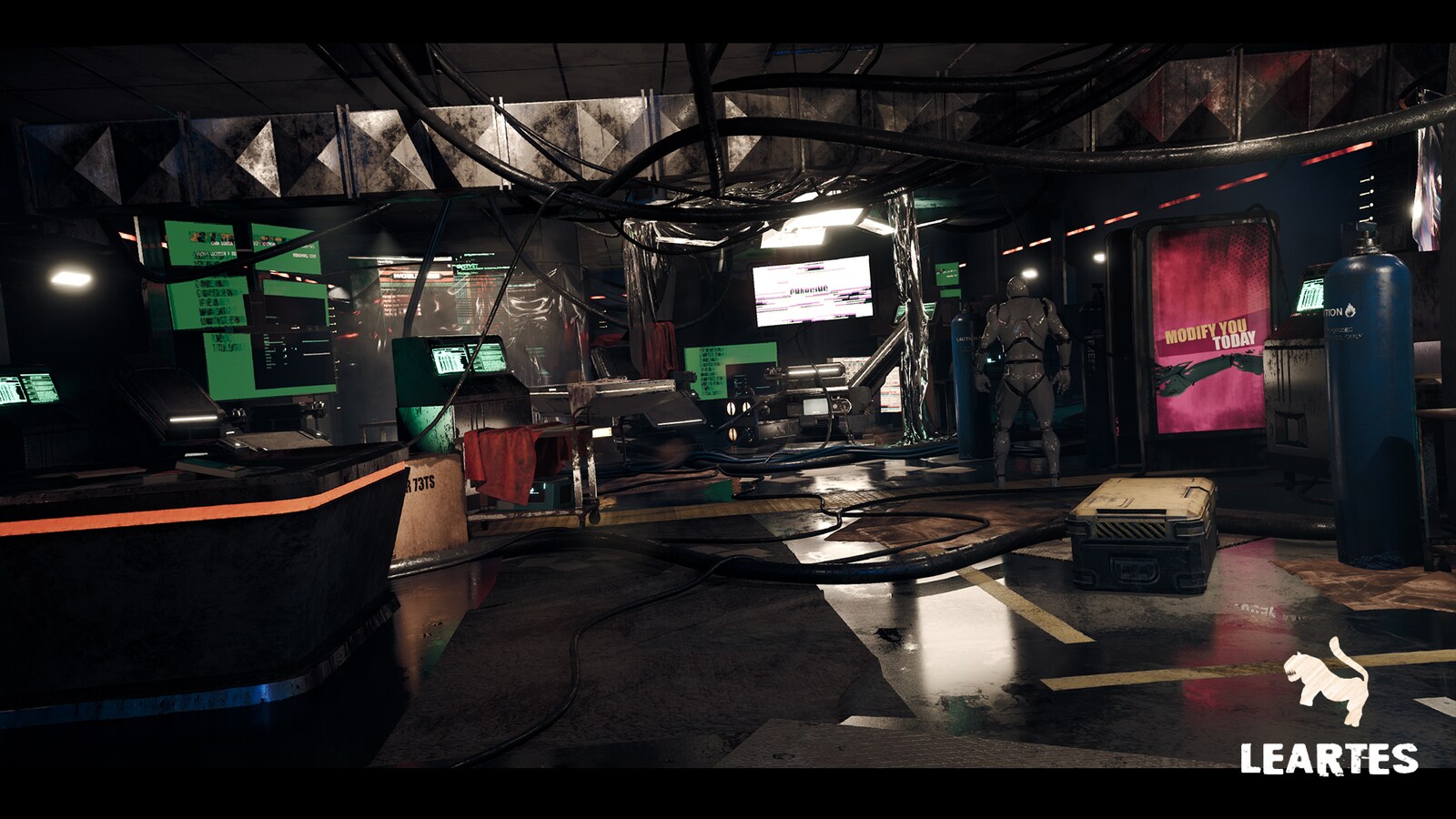 CyberPunk Laboratory / Research Center Interior Kitbash in Environments ...