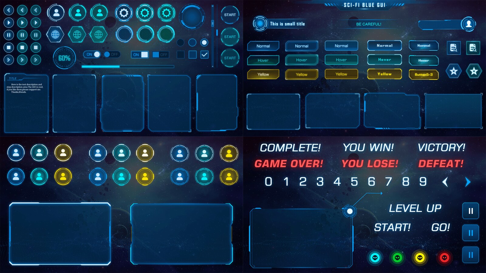 SCI-FI UI Pack_V1 Pro, 카테고리 2D 애셋 - UE 마켓플레이스