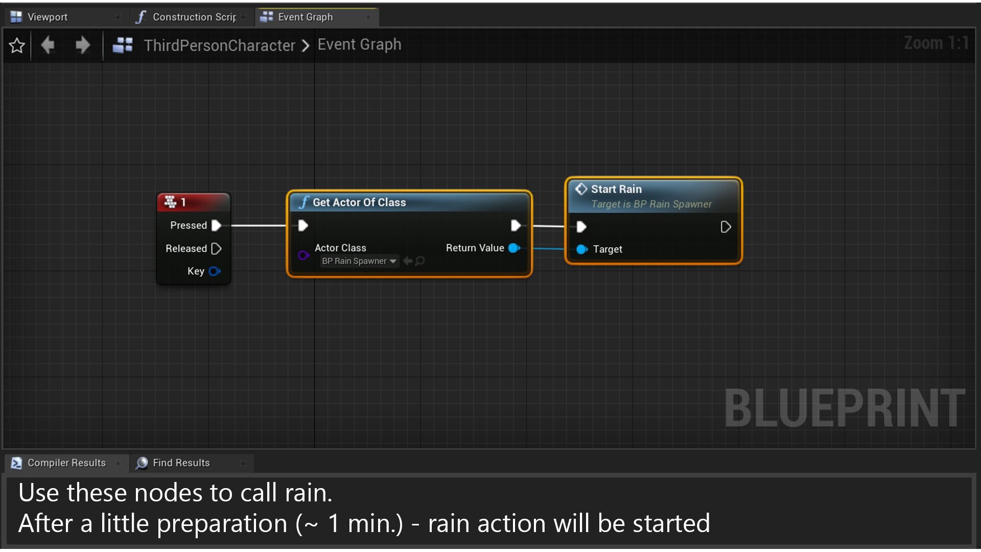 Dynamic Weather - Rain in Blueprints - UE Marketplace