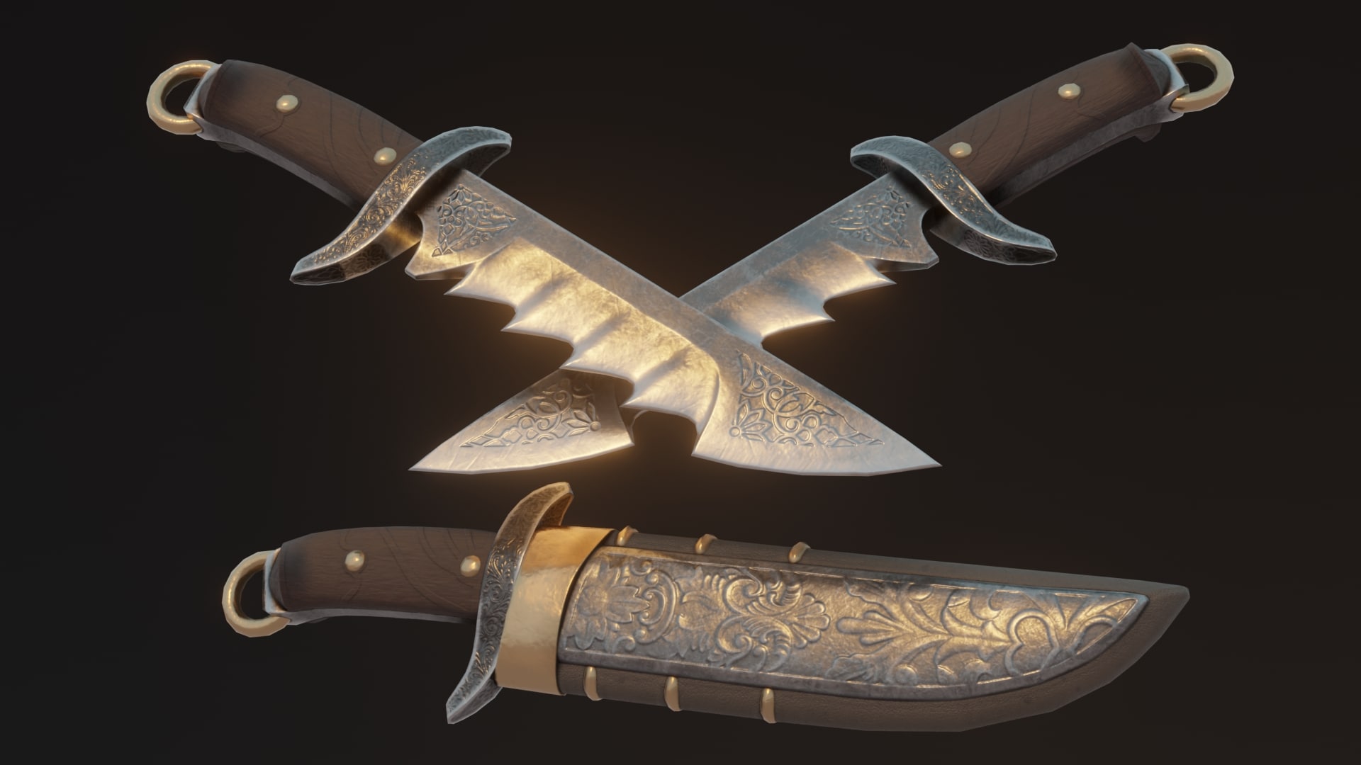 Modular dagger set part 1 in Weapons - UE Marketplace