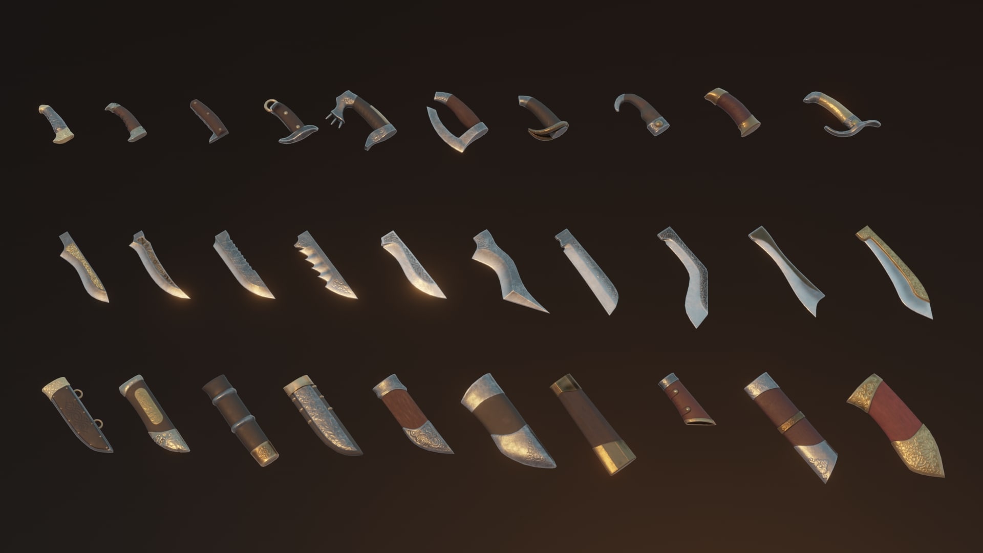 Modular dagger set part 1 in Weapons - UE Marketplace