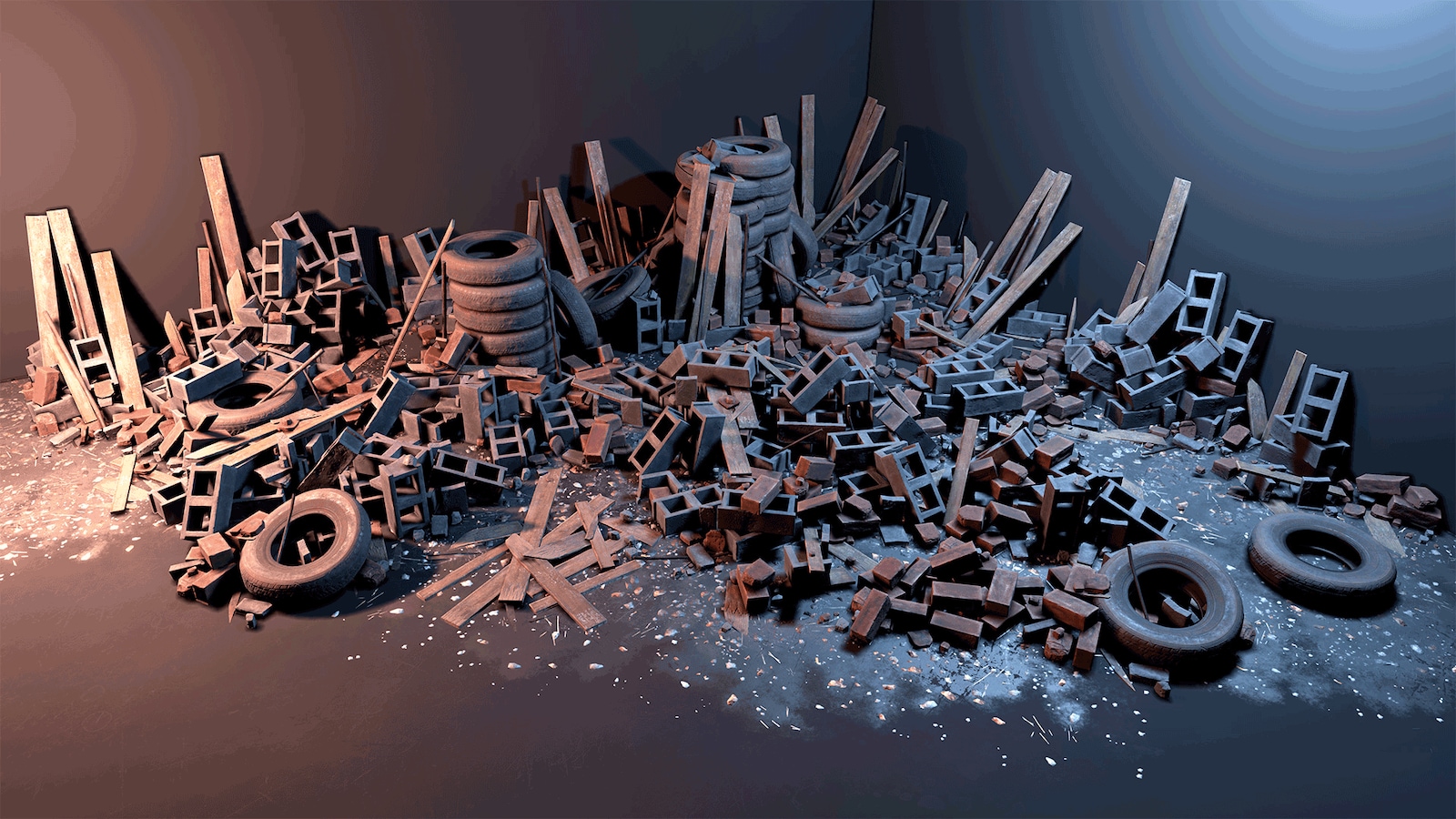 Debris Rubble Kit in Props - UE Marketplace