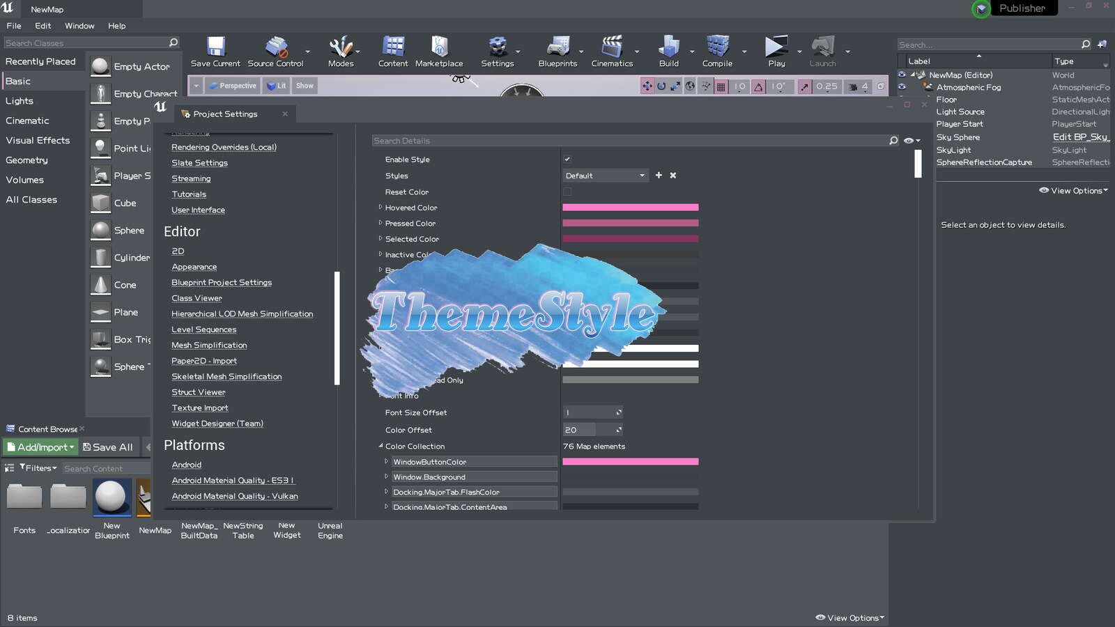 Theme Style in Code Plugins - UE Marketplace