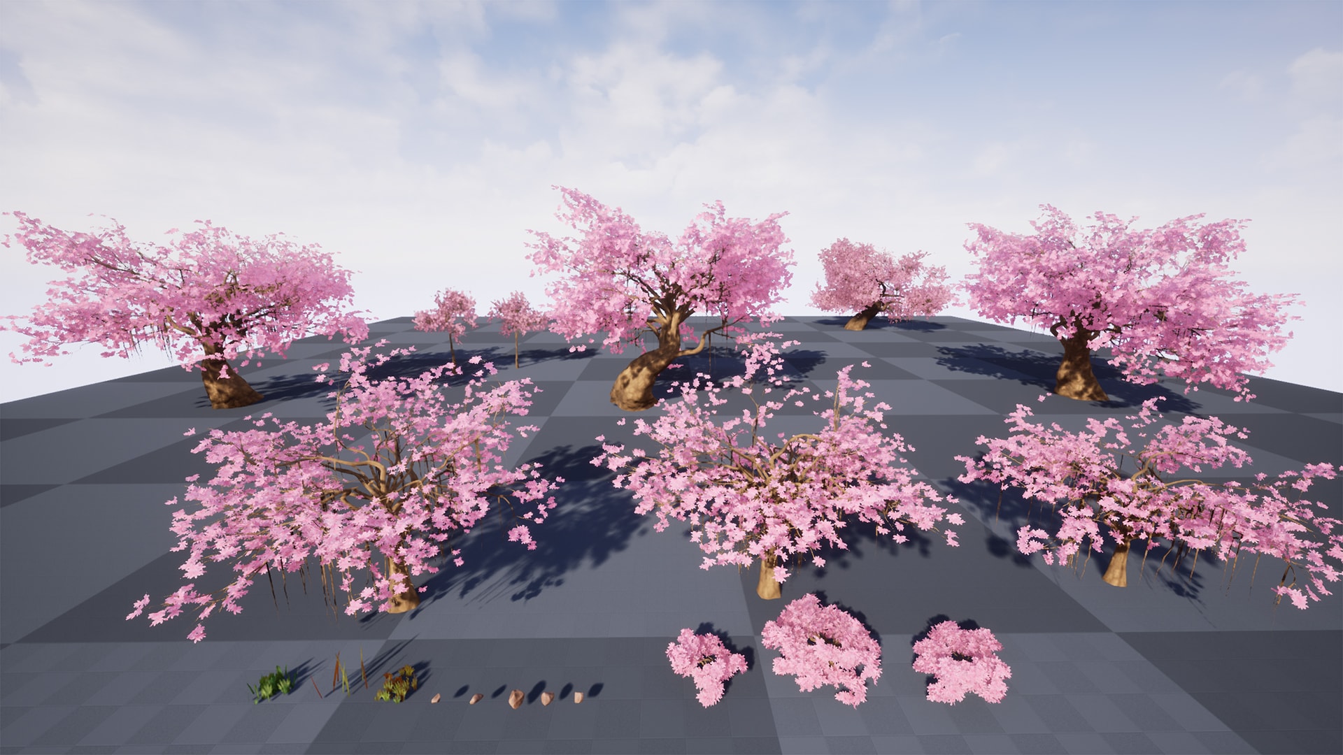 Japanese Stylized Grass and Trees in Environments - UE Marketplace