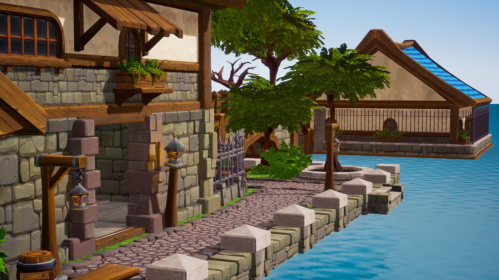 Stylized Modular Buildings System In Environments Ue Marketplace