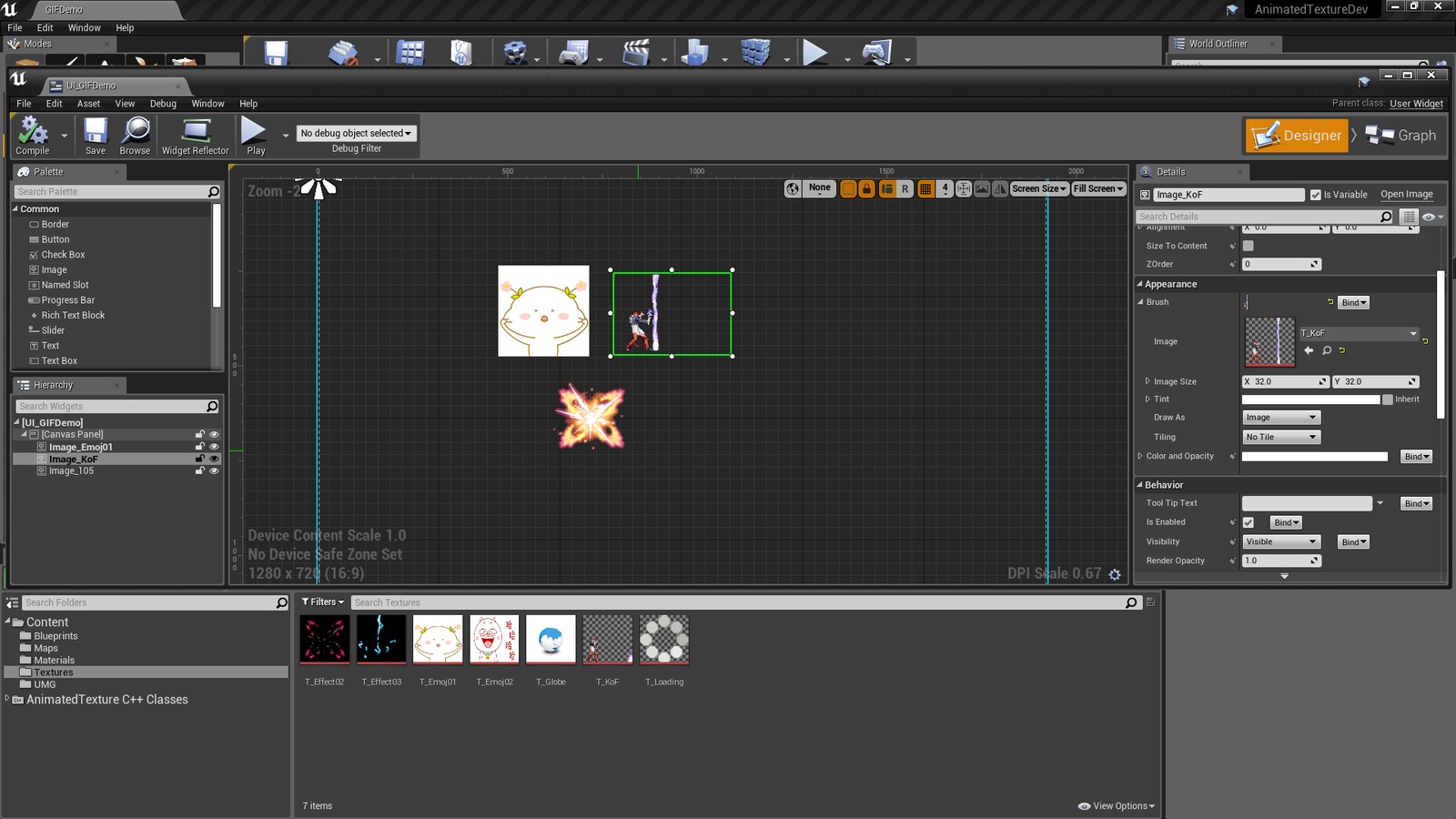 Animated Texture with GIF Importer in Code Plugins - UE Marketplace