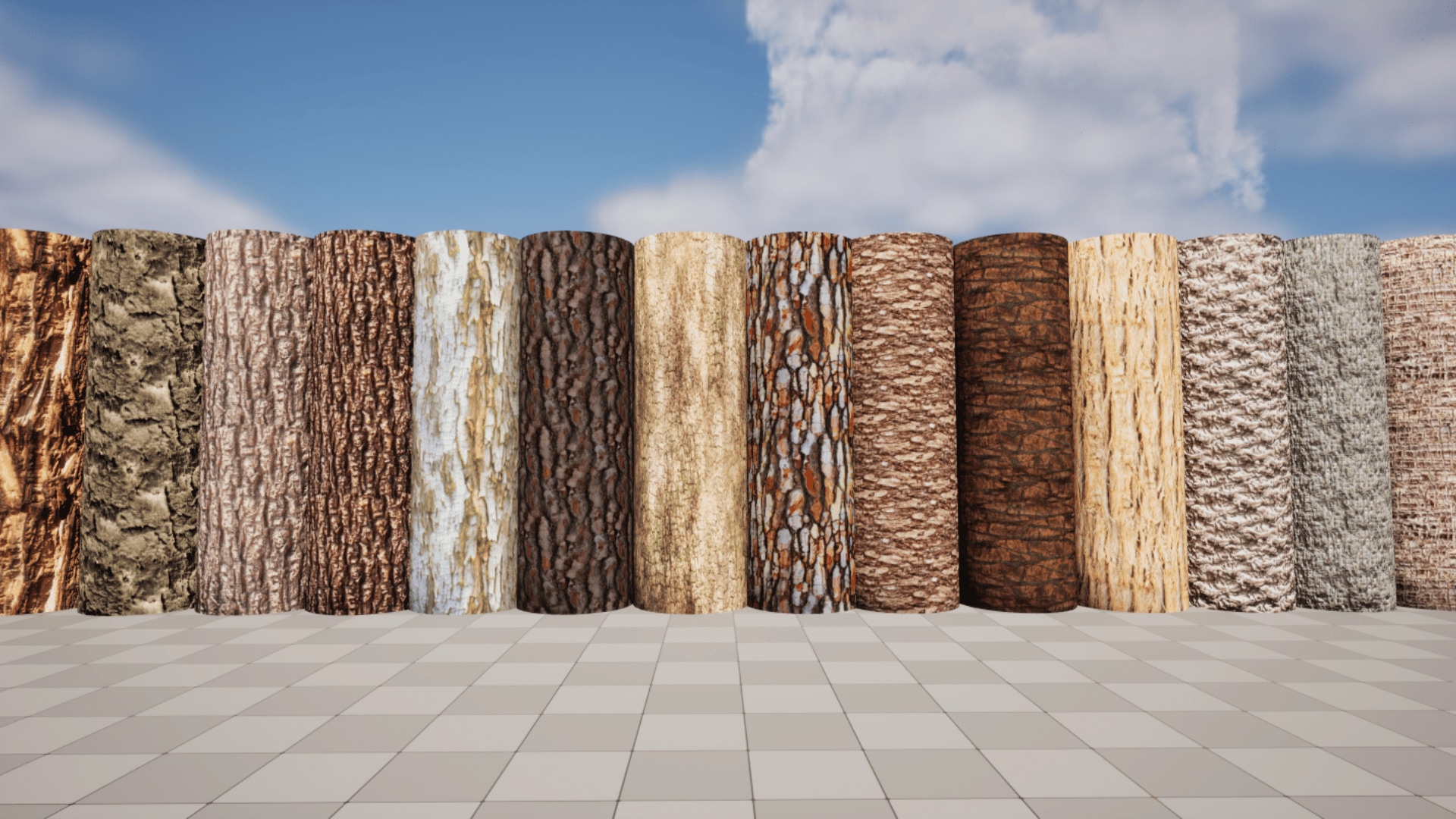 Tree Bark Textures in Materials - UE Marketplace