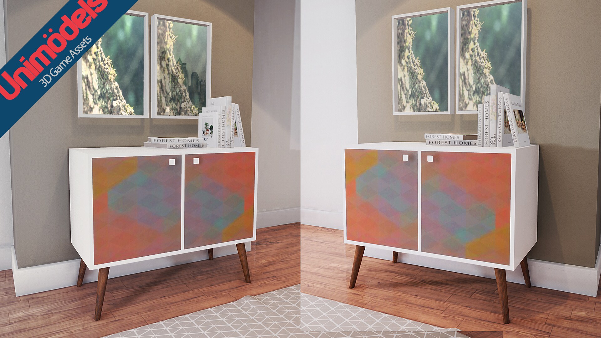 Desks and Decoration Vol. 1 by Unimodels in Architectural Visualization ...