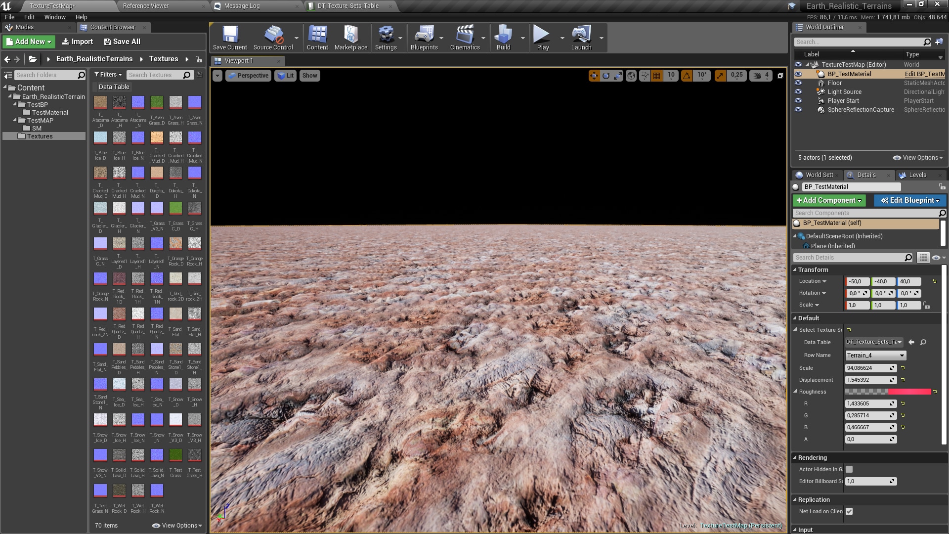 Earth Realistic Terrain Textures 4k PBR in Textures - UE Marketplace