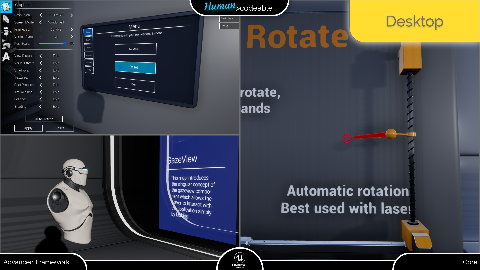 Advanced Framework Vr Mobile And Desktop In Blueprints Ue Marketplace