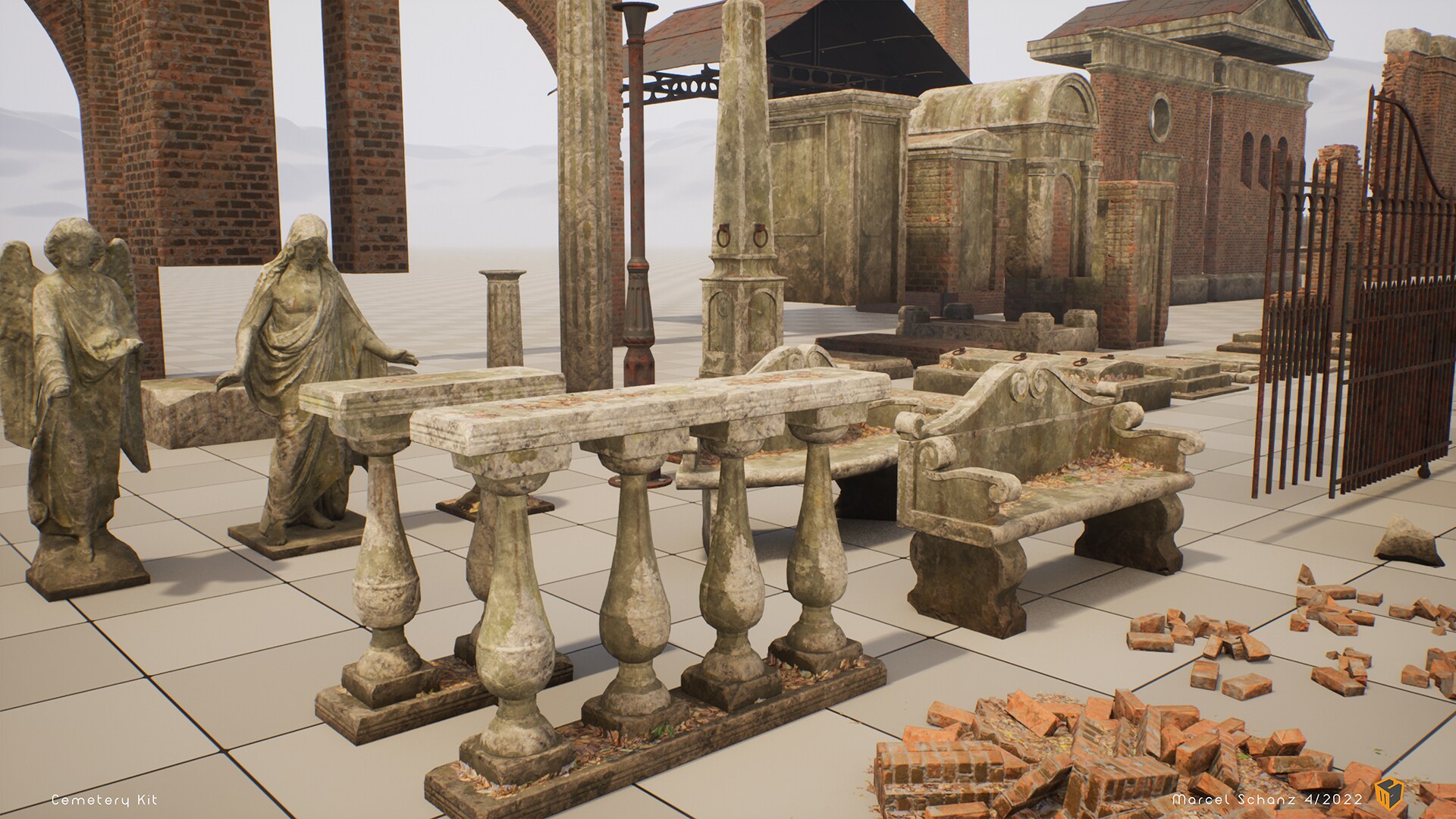Cemetery Kit in Props - UE Marketplace
