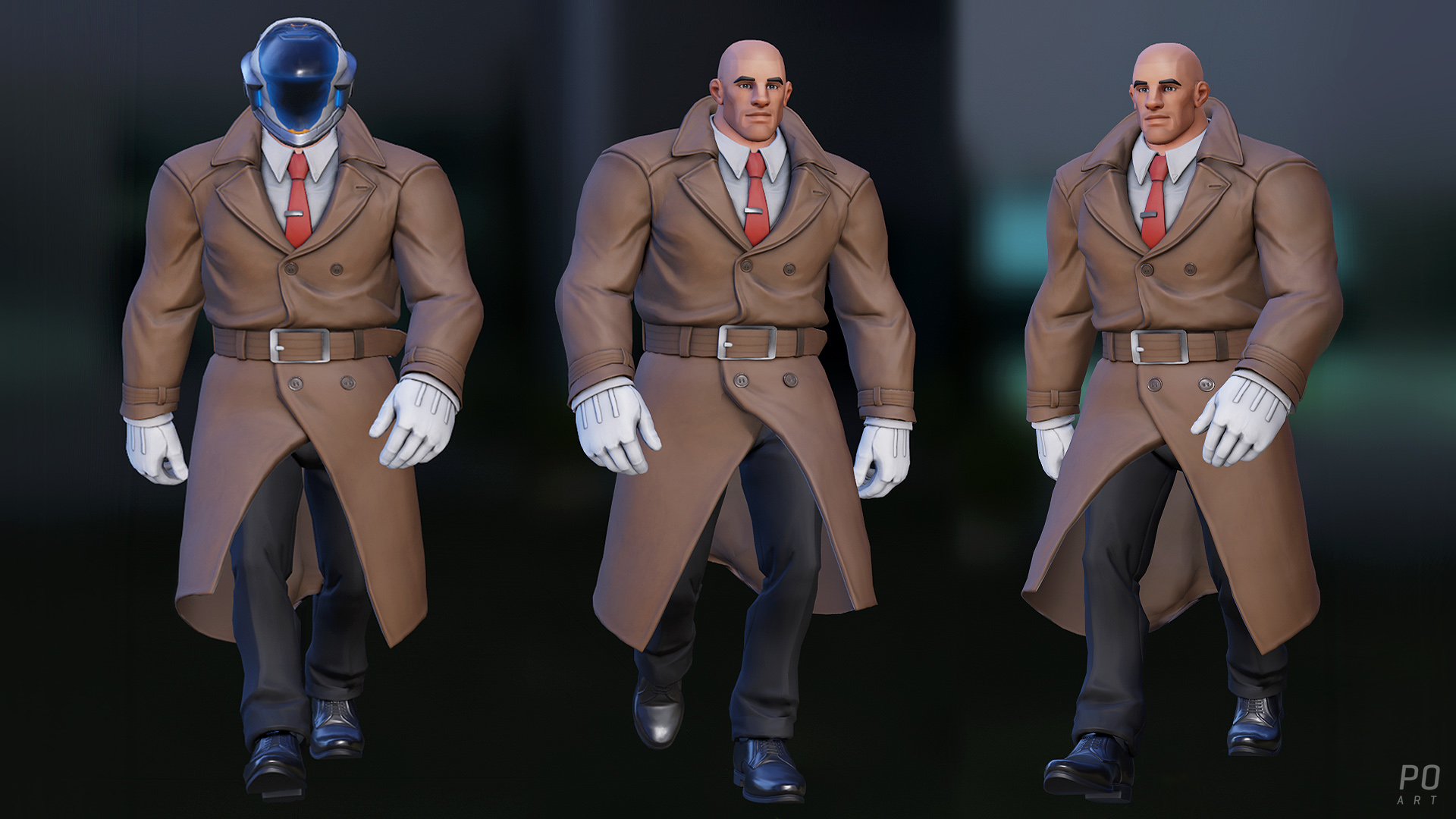 LEAKED GAME ASSETS - Noir Detective Set for Stylized Male and Female