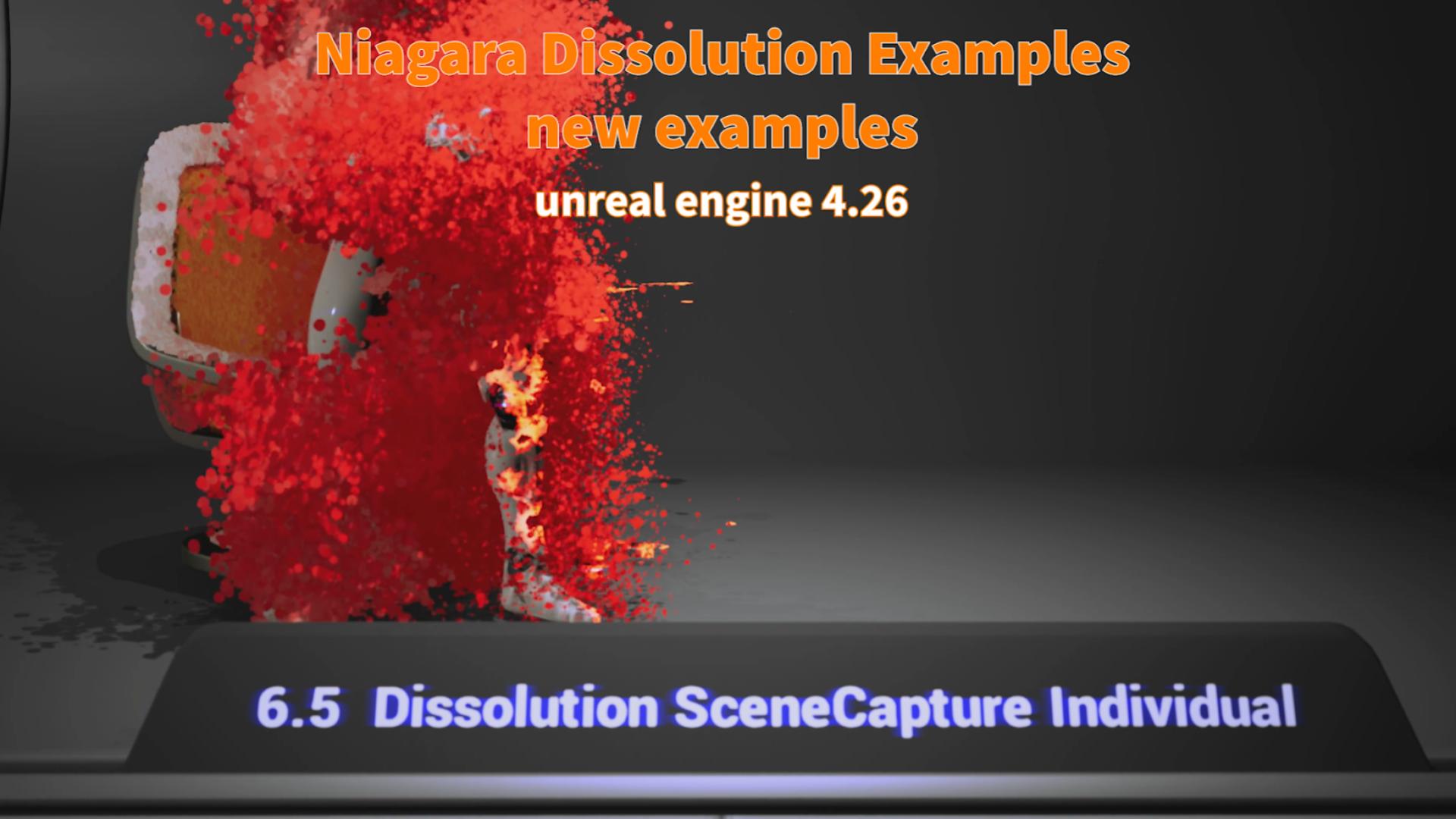 LEAKED GAME ASSETS - Niagara Dissolution Examples