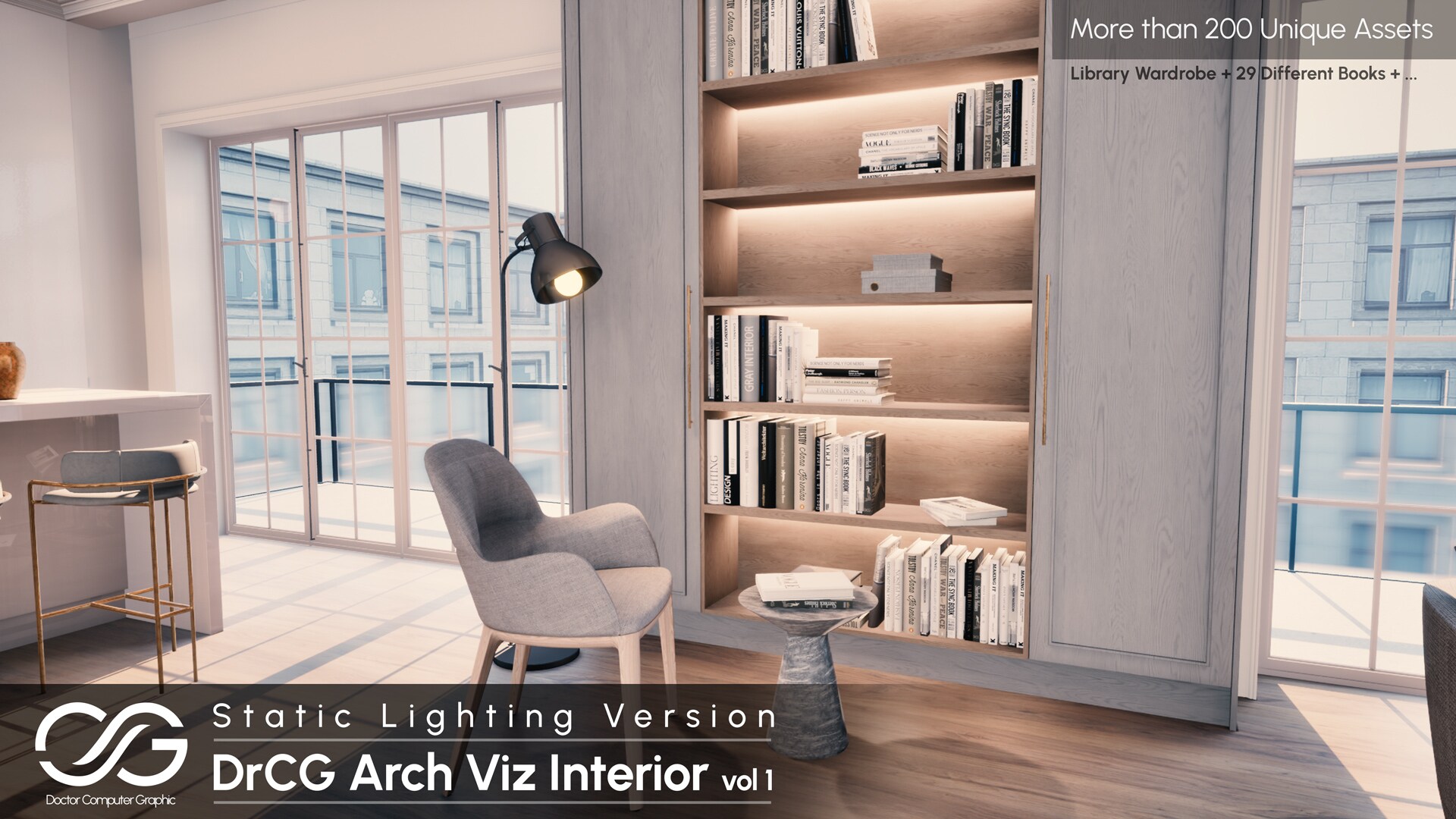 DrCG Arch Viz Interior vol 1 Realistic (Static Lighting Version)：建築ビジュアライゼーション - UE マーケットプレイス
