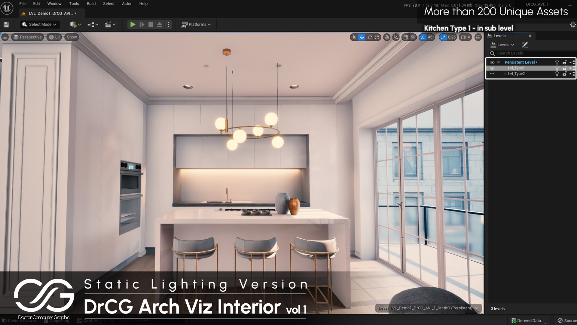 DrCG Arch Viz Interior vol 1 Realistic (Static Lighting Version) in ...
