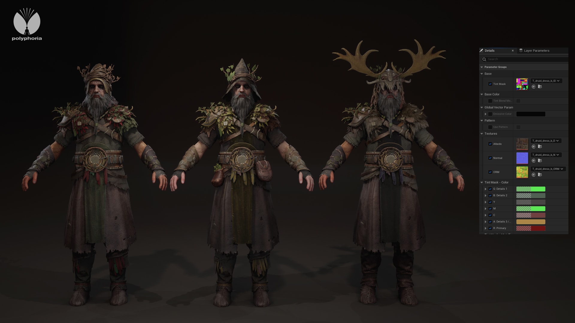 Modular Druid Bundle, 카테고리 캐릭터 - UE 마켓플레이스