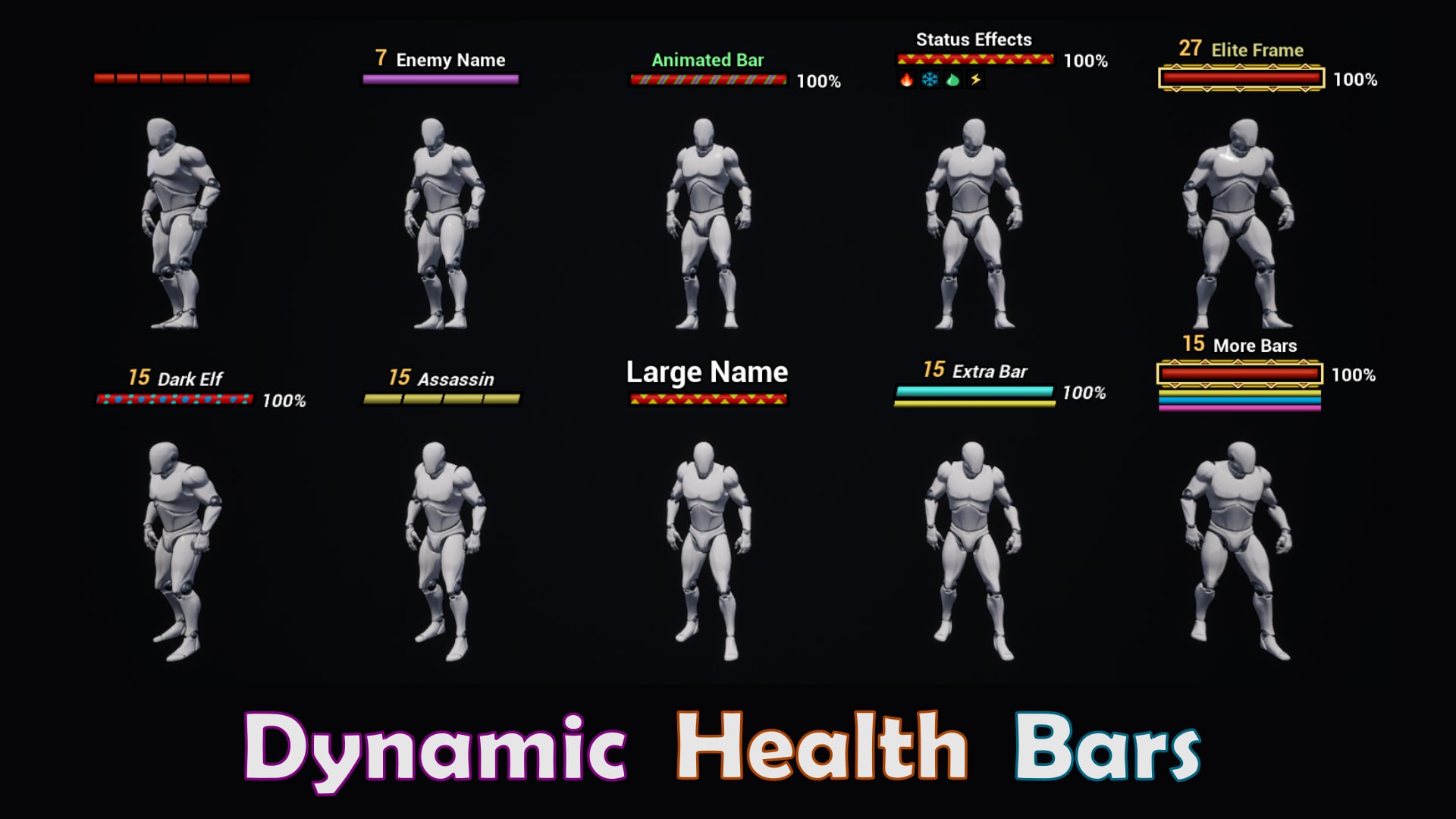 Dynamic Health Bars Unreal Engine Asset