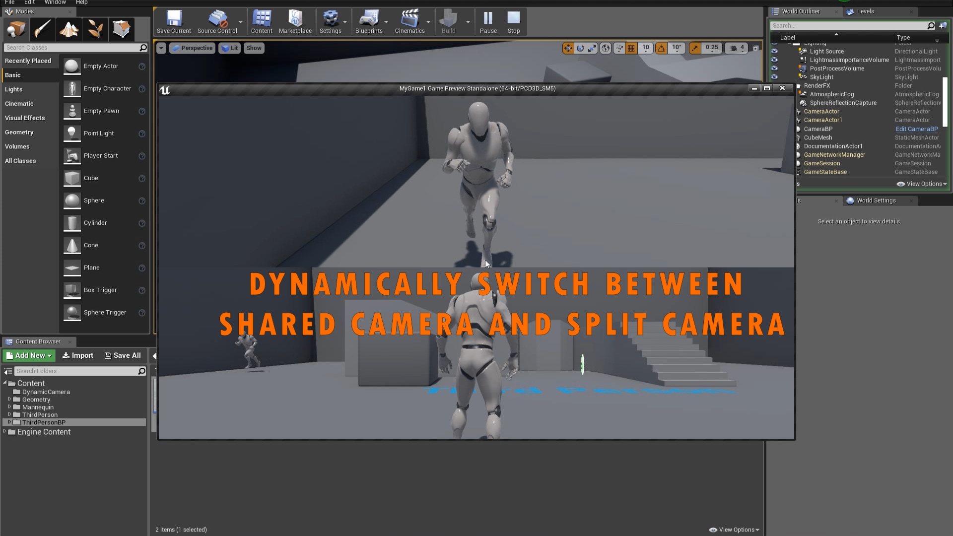 Dynamic Shared Camera in Blueprints - UE Marketplace