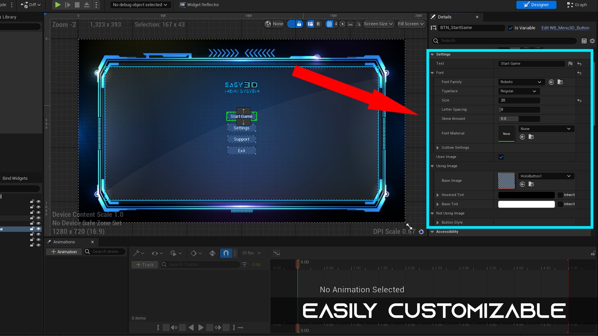 3D Main Menu System, 카테고리 블루프린트 - UE 마켓플레이스