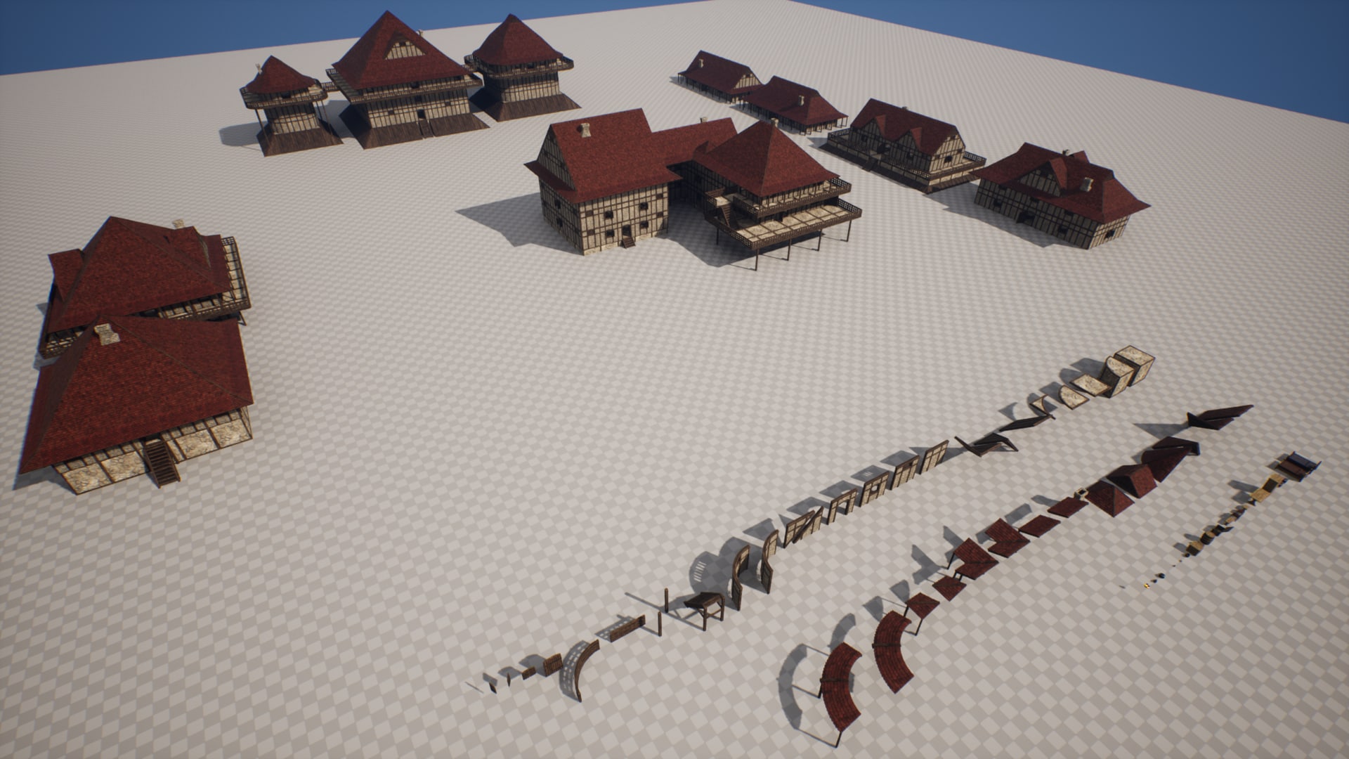 Elite Modular Buildings - Medieval Europe, 카테고리 소품 - UE 마켓플레이스