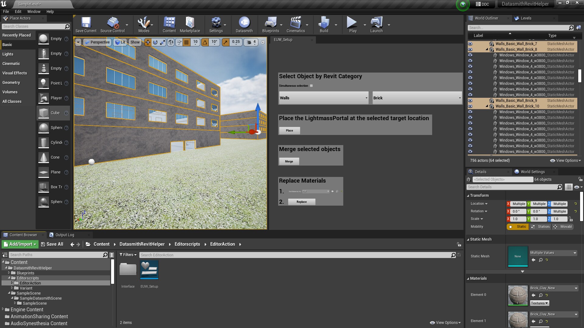Datasmith Revit Helper in Blueprints - UE Marketplace
