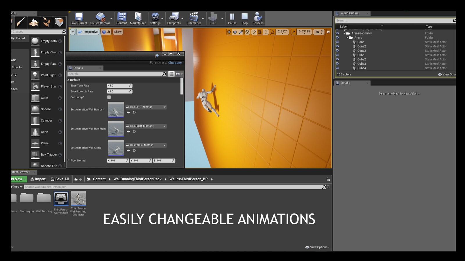 Wall Running Pack in Blueprints - UE Marketplace