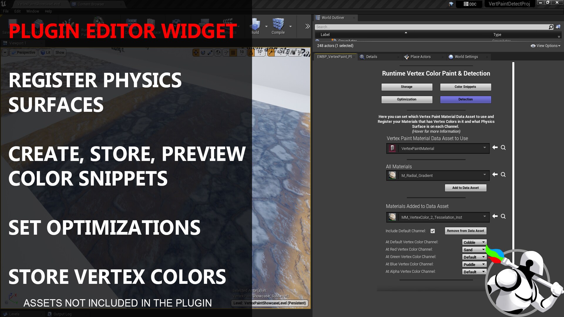 Runtime Vertex Color Paint & Detection Plugin in Code Plugins - UE ...