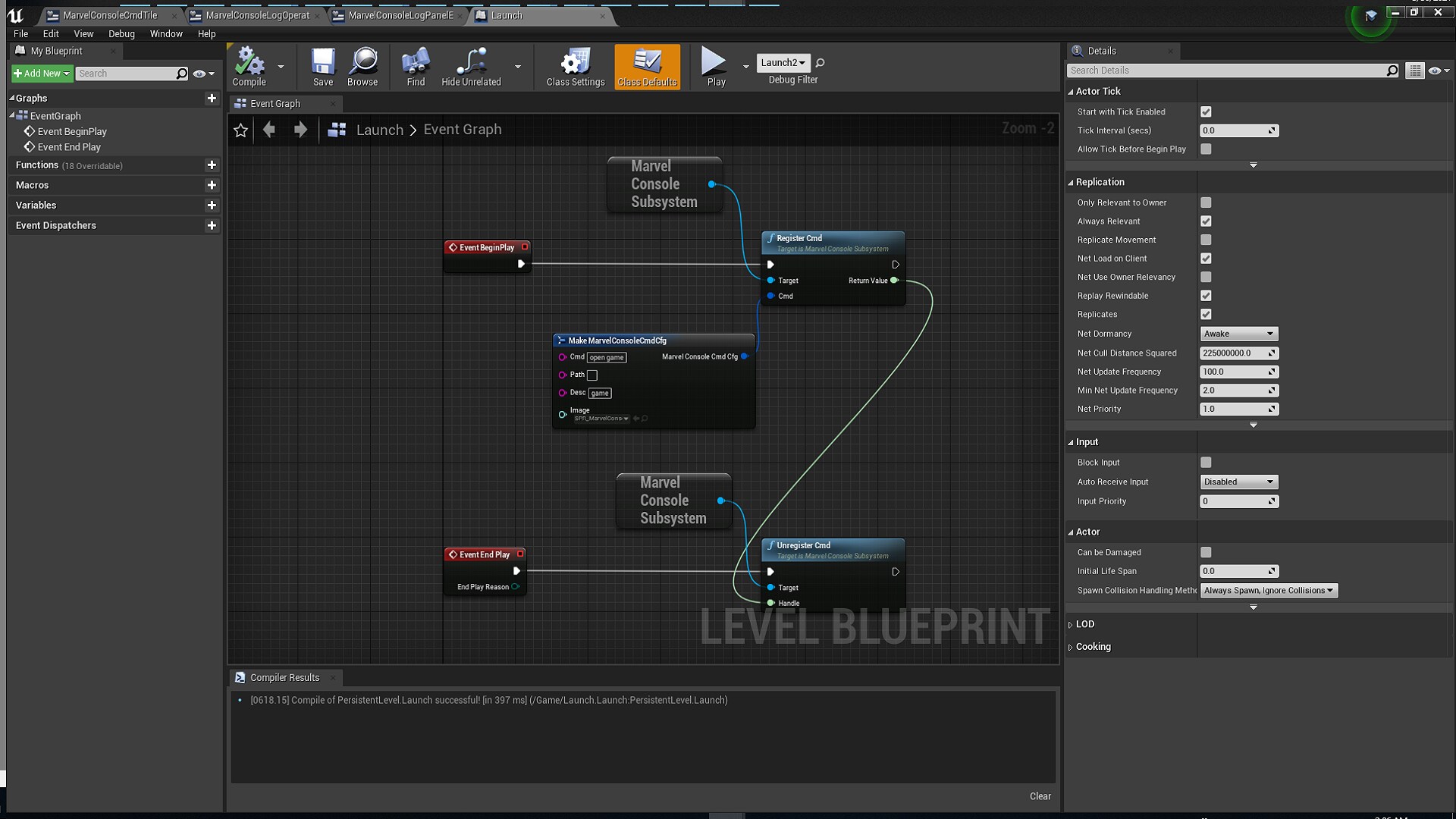 Marvel Console in Code Plugins - UE Marketplace