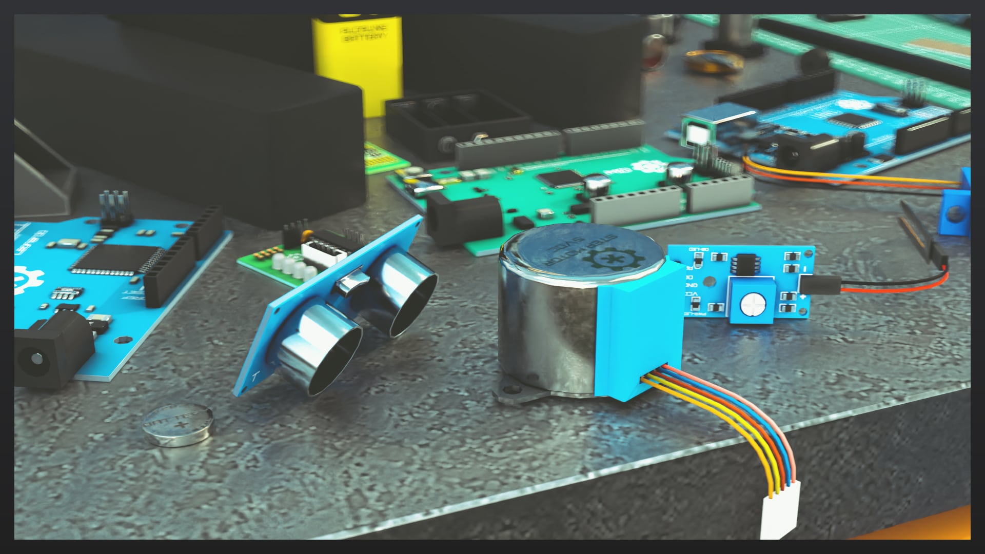 Electrocomponents kitbash in Props - UE Marketplace