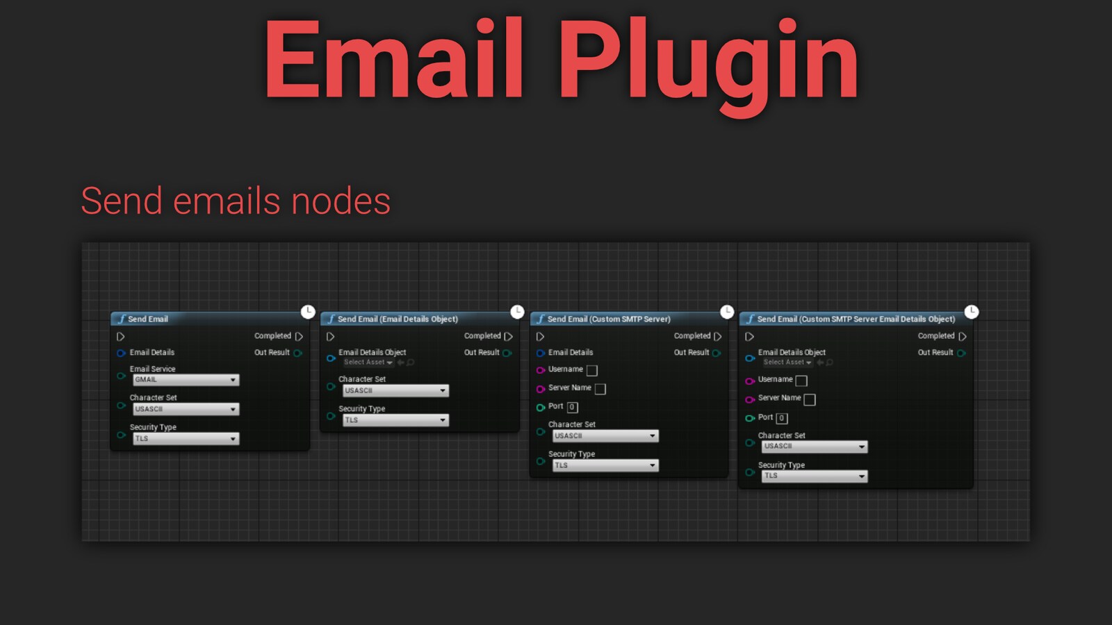 Email Plugin by DownToCode in Code Plugins - UE4 Marketplace