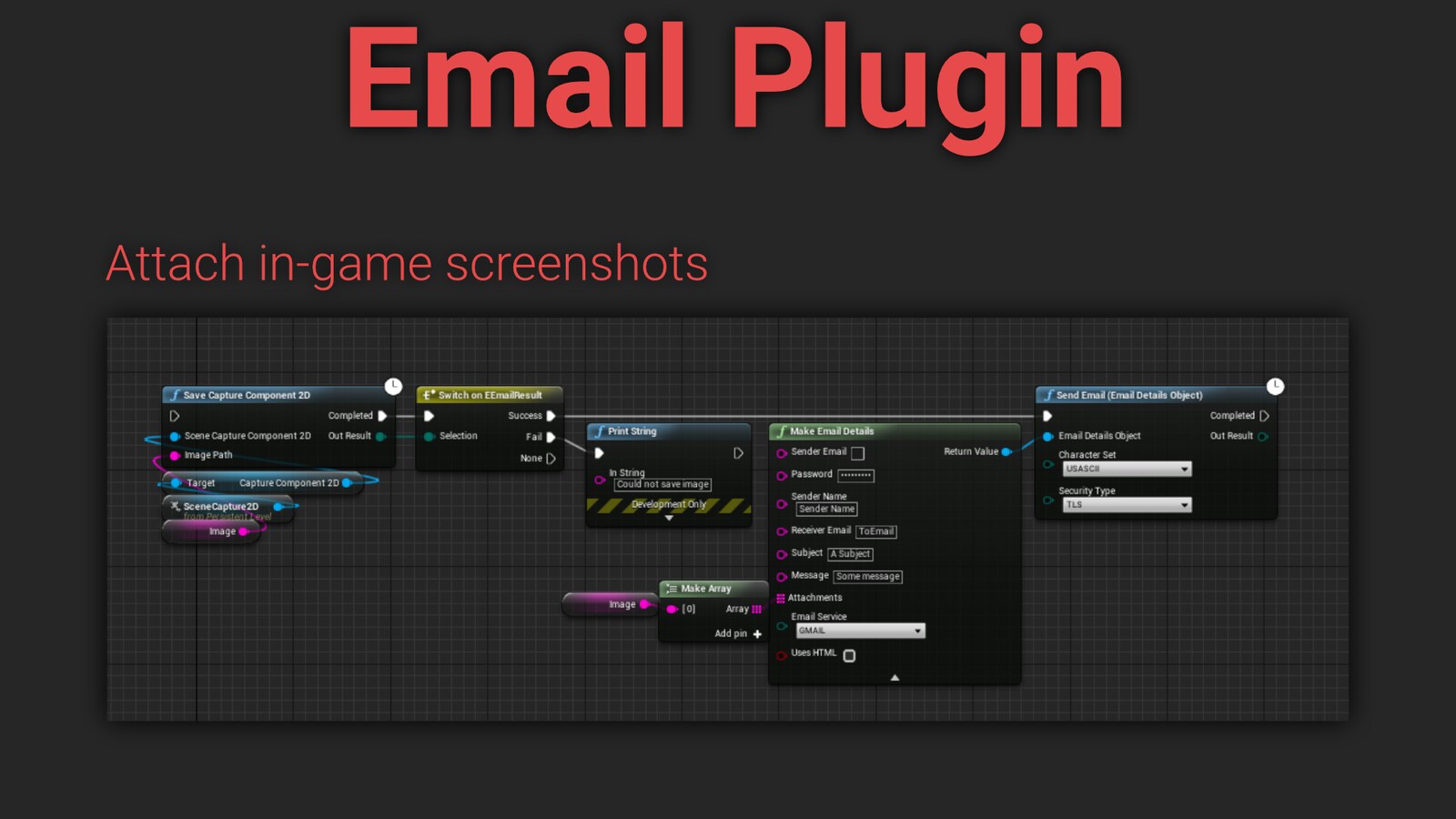 Email Plugin by DownToCode in Code Plugins - UE4 Marketplace