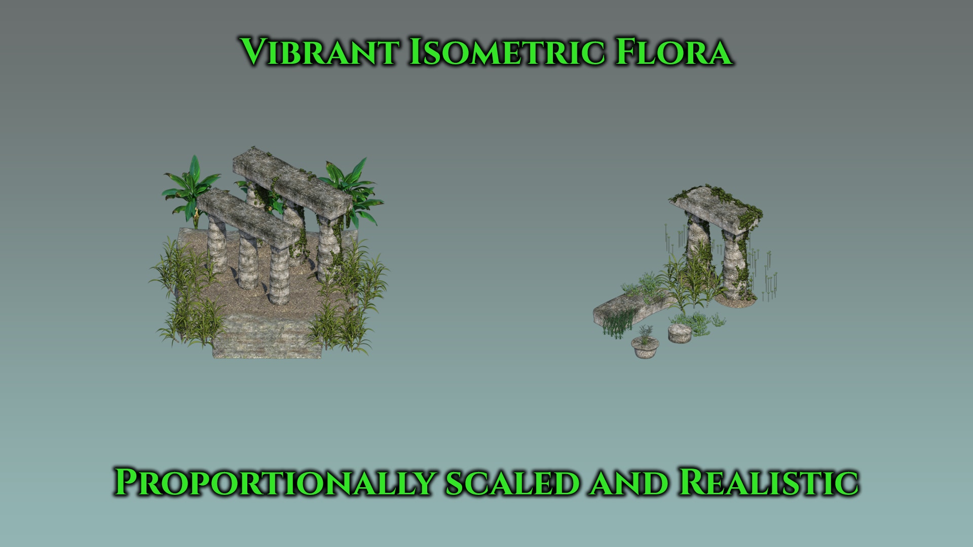 Greenery & Ruins - Isometric Asset Pack in 2D Assets - UE Marketplace