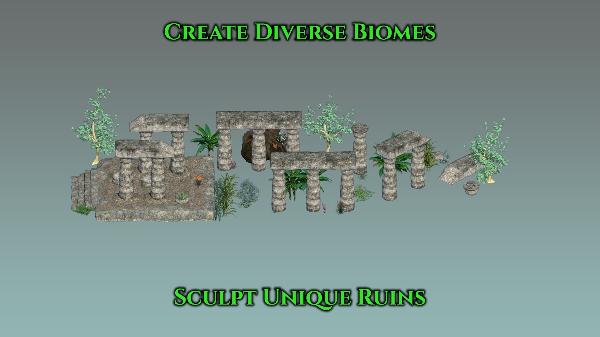 Greenery & Ruins - Isometric Asset Pack in 2D Assets - UE Marketplace