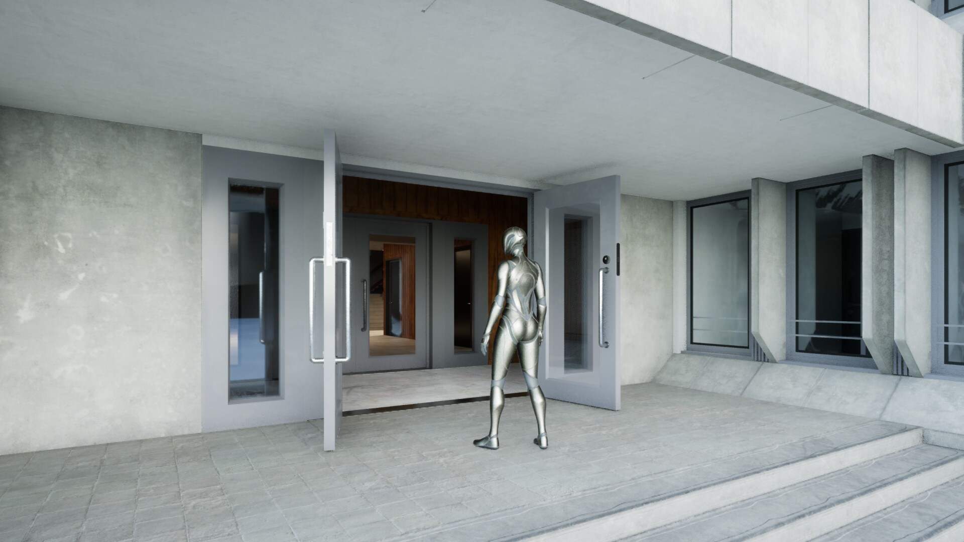 Modular Brutalist Building Vol. 2 in Environments - UE Marketplace