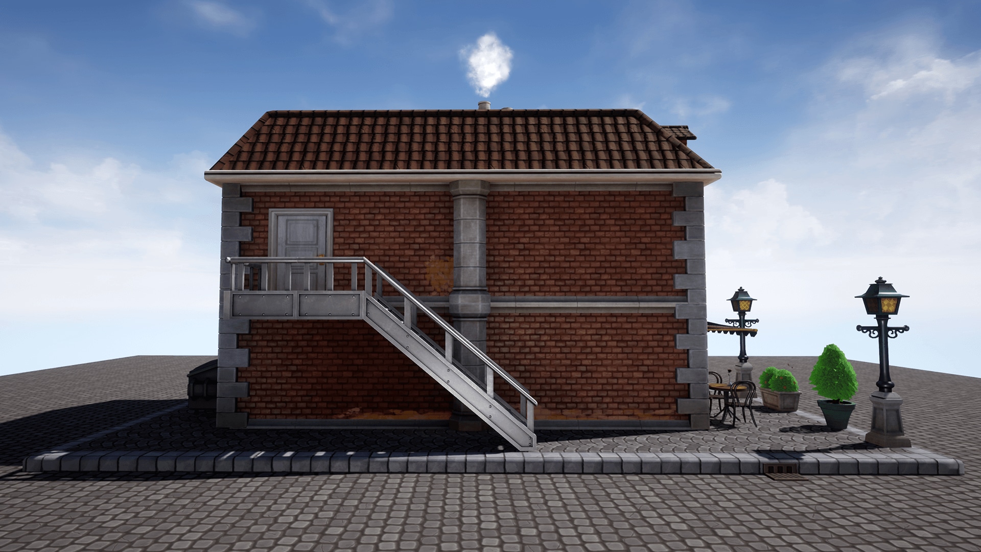 Stylized Modular Coffee Shop In Environments Ue Marketplace