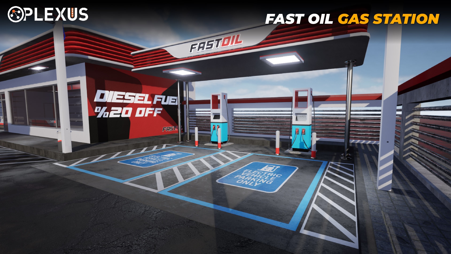 FAST OIL FUEL & GAS STATION：プロップ・小物 - UE マーケットプレイス