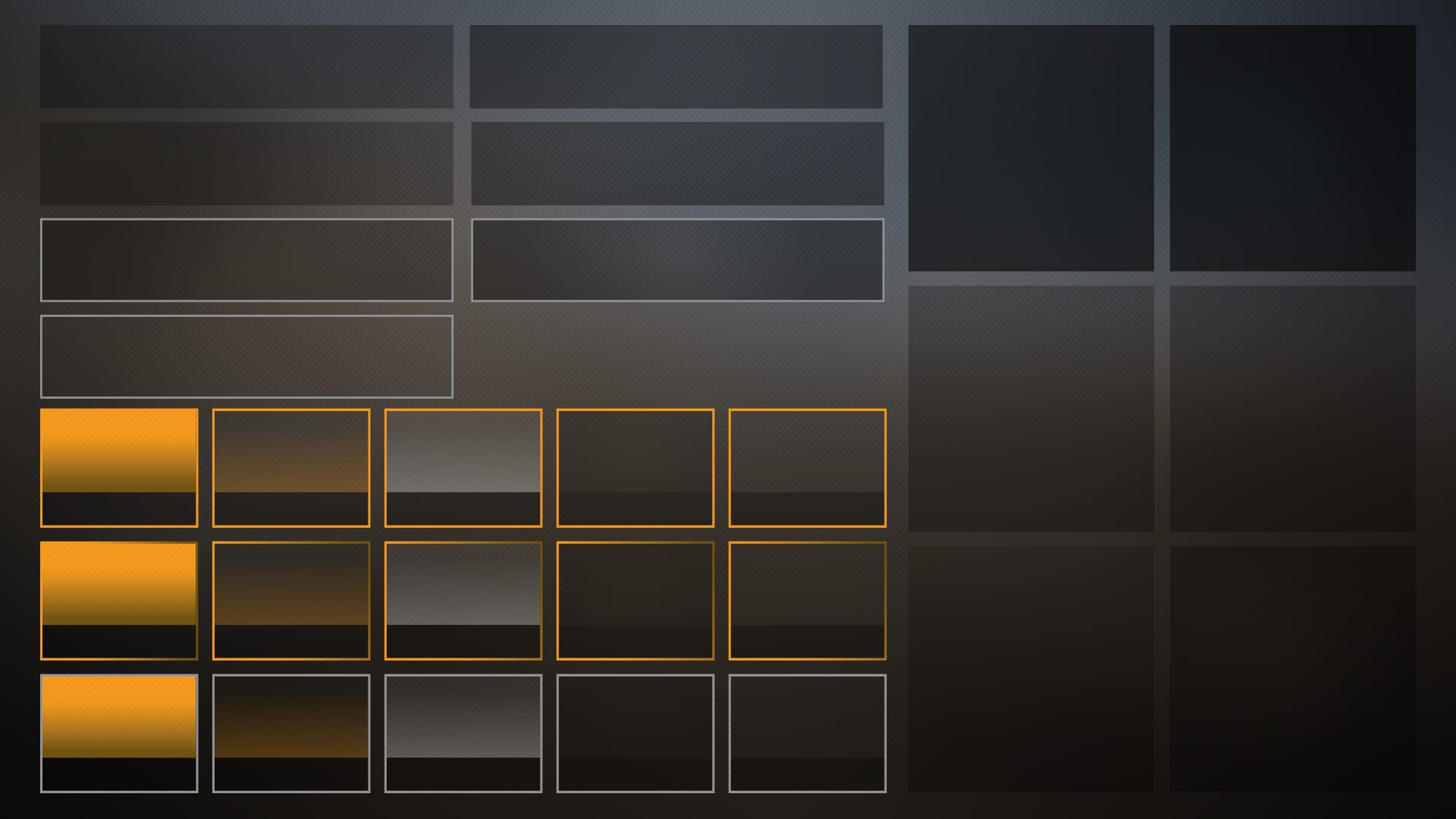 在二维资源创建的Military Shooter Themed UI Elements - 虚幻引擎商城