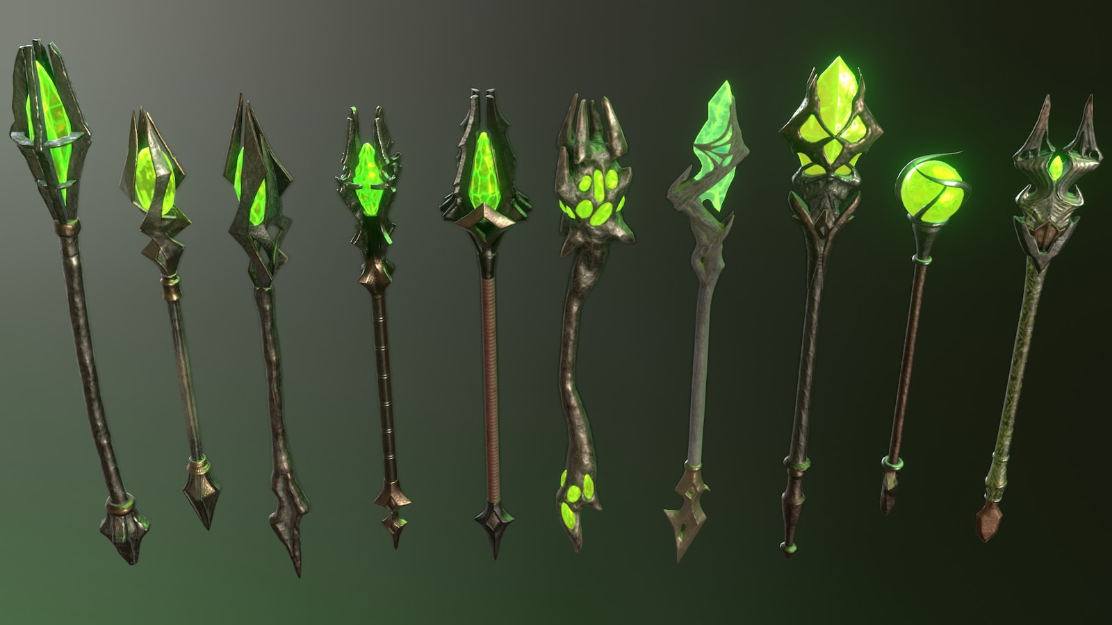 Fantasy staff set02 in Weapons - UE Marketplace