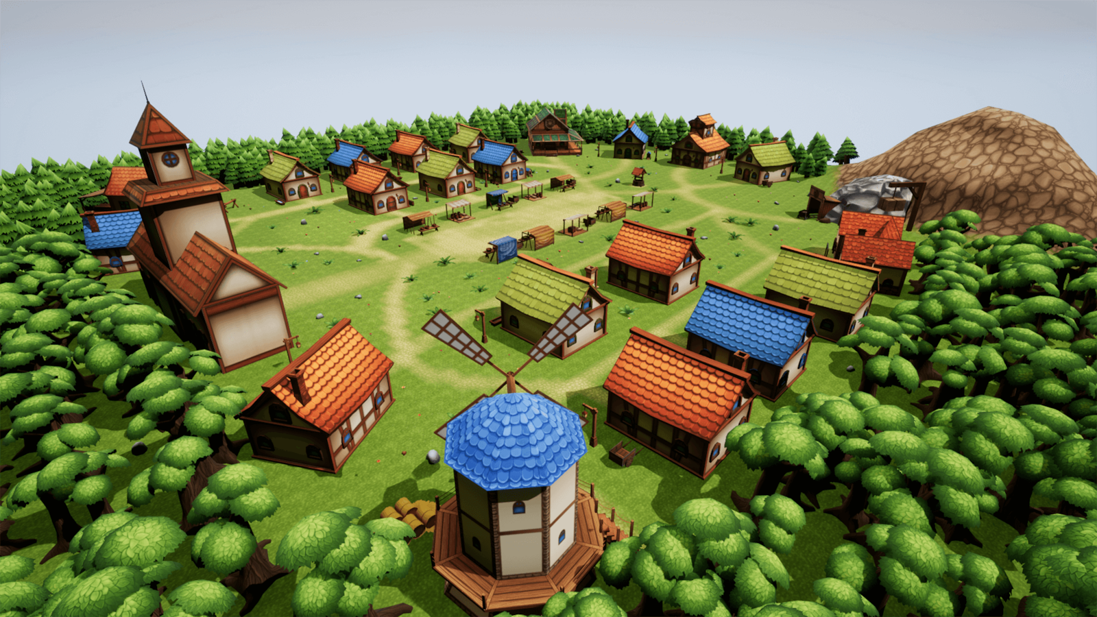 Fancy Village in Environments - UE Marketplace