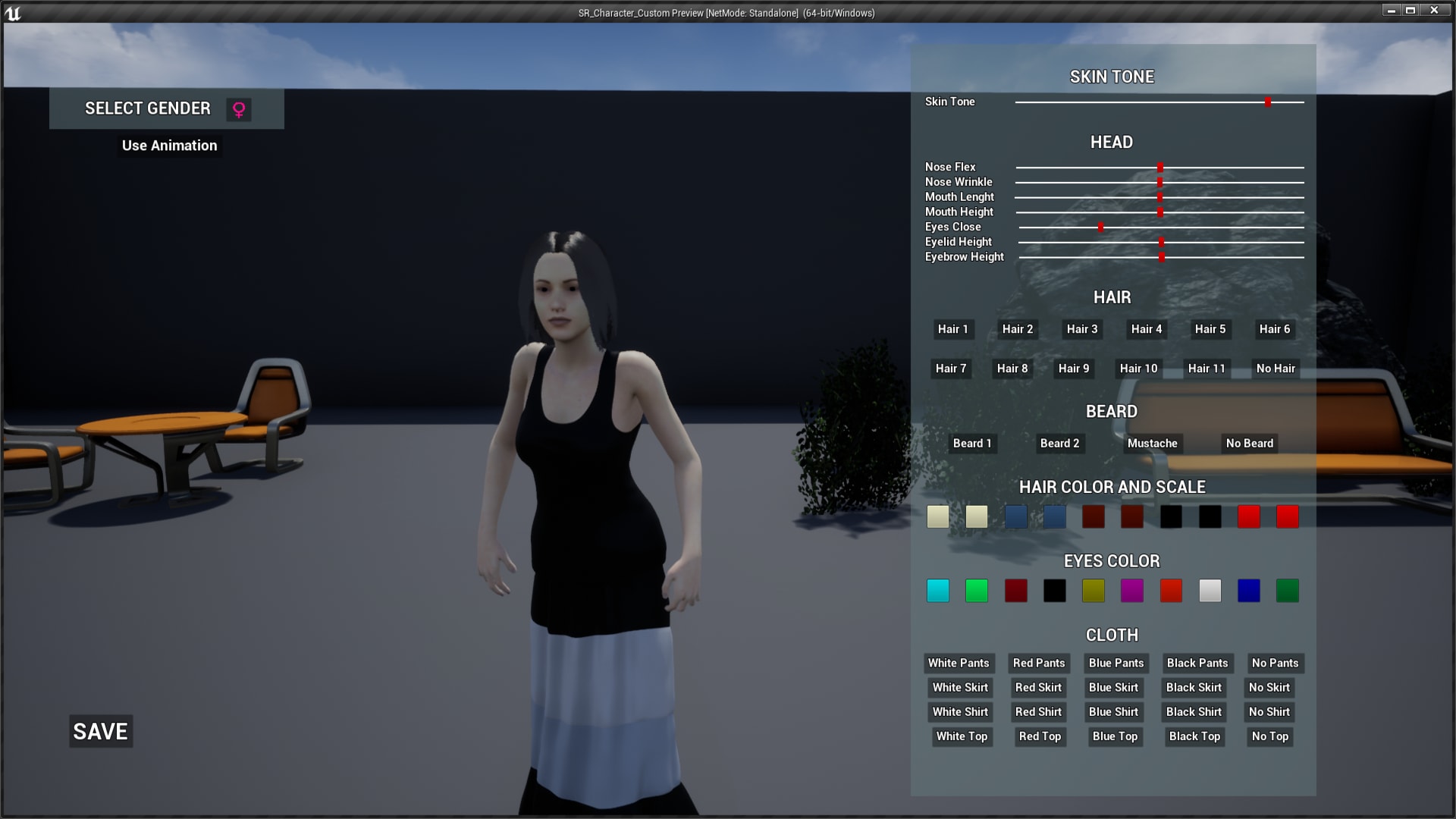 Character Customization in Blueprints - UE Marketplace